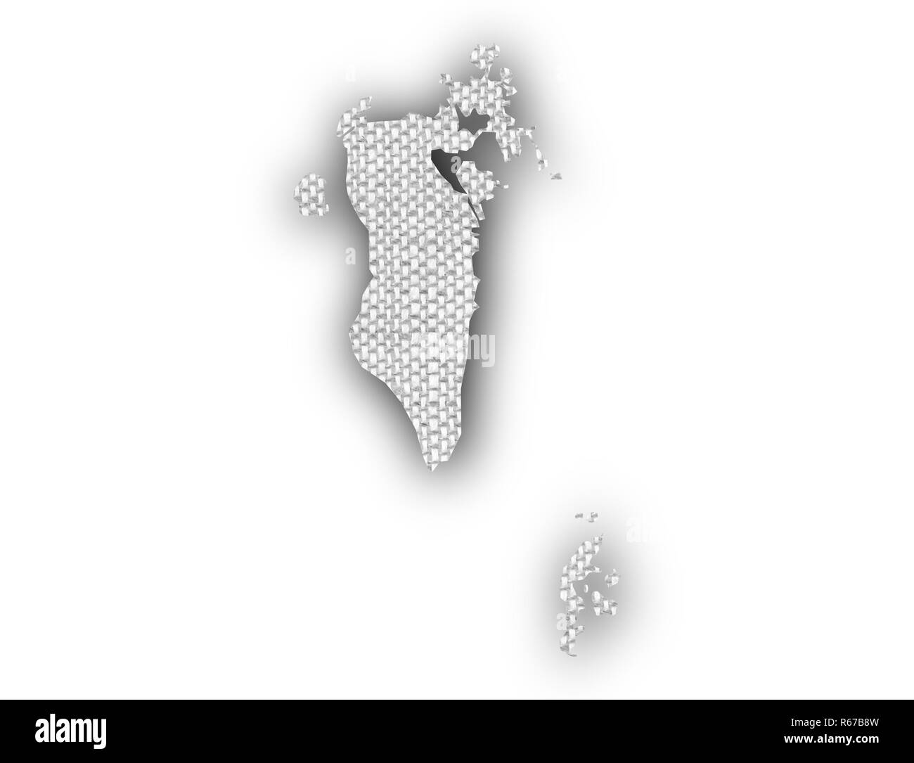 map of bahrain on old linen Stock Photo - Alamy