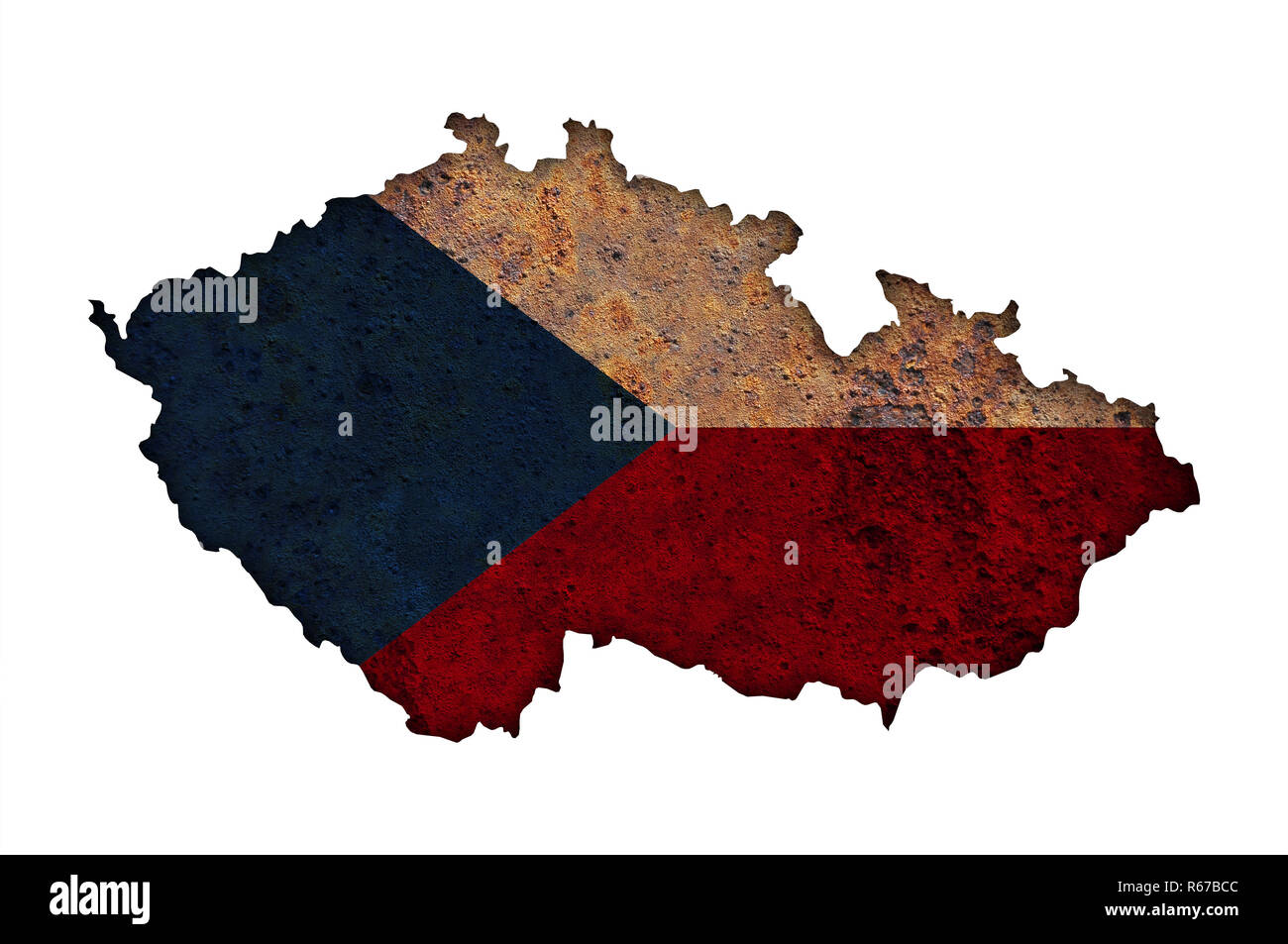 Czechia flag and map hi-res stock photography and images - Alamy