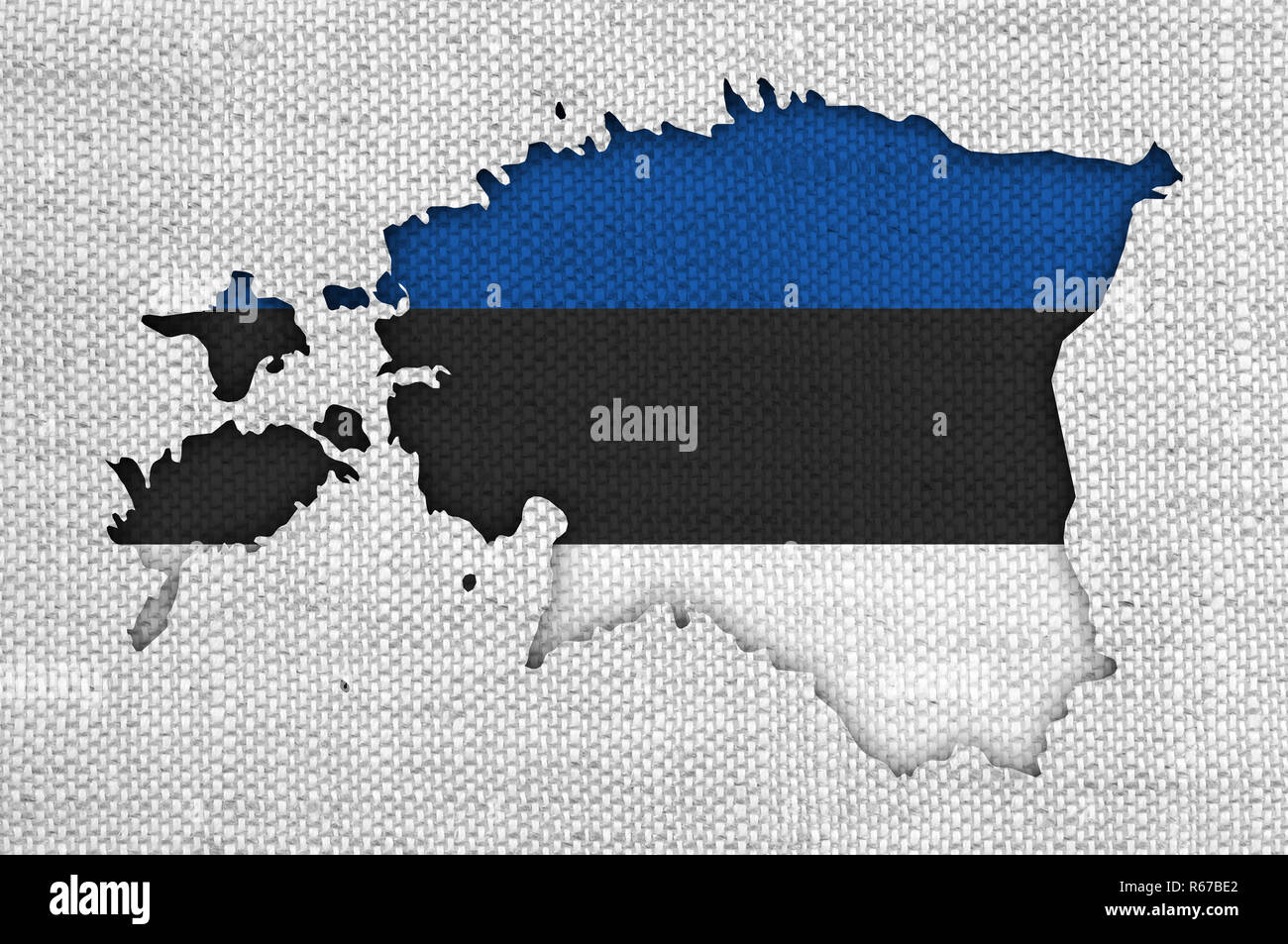 Estonia shape map hi-res stock photography and images - Alamy