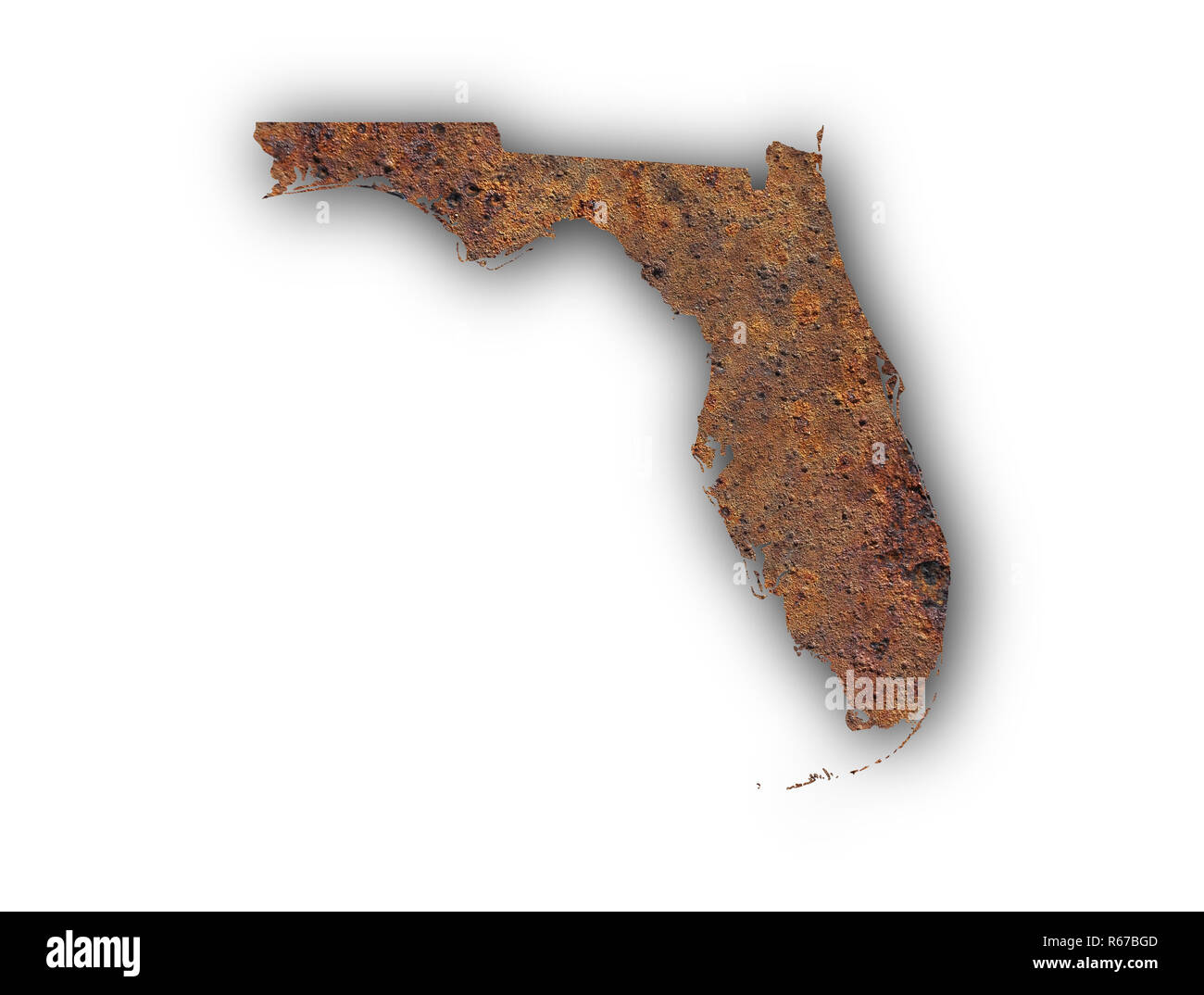Map of florida state Cut Out Stock Images & Pictures - Alamy