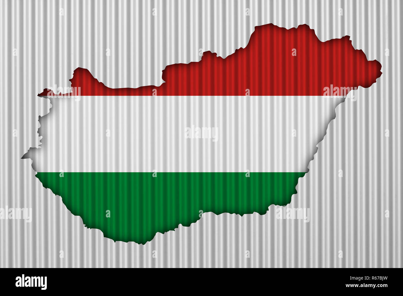 Map of hungary on texture hi-res stock photography and images - Alamy