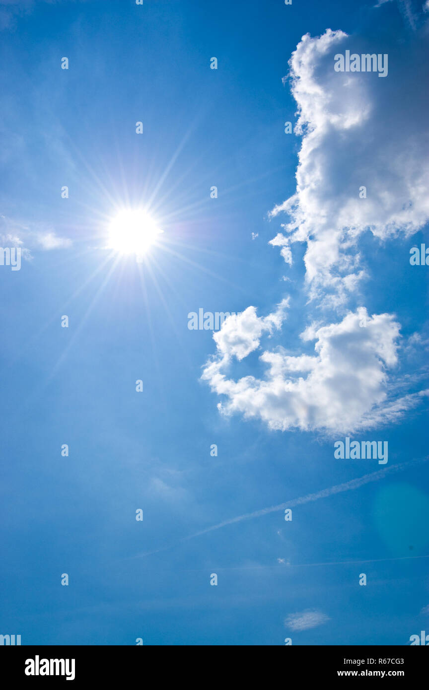 Sun in the sky Stock Photo - Alamy