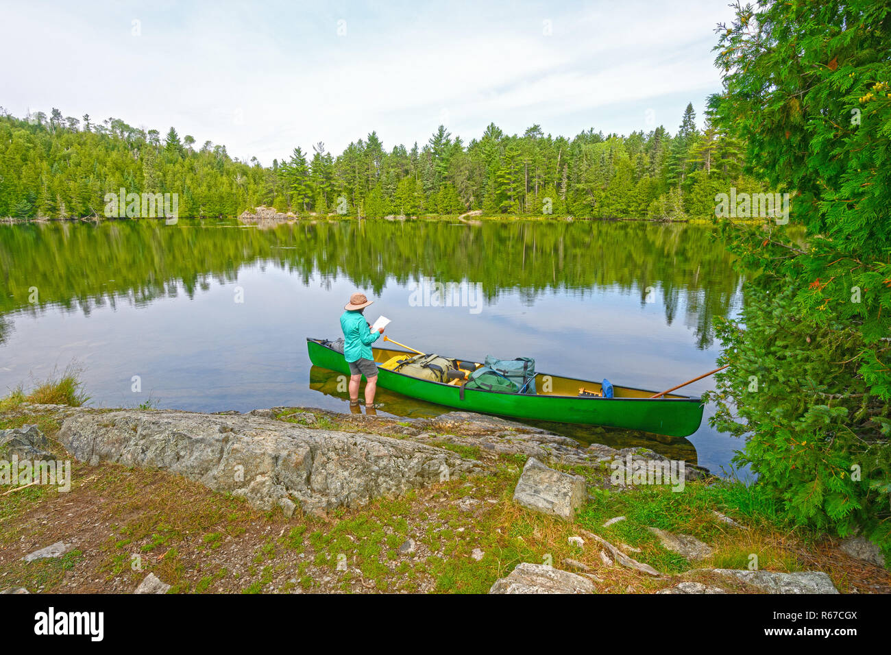 Plotting Your Course into the Wilderness Stock Photo - Alamy