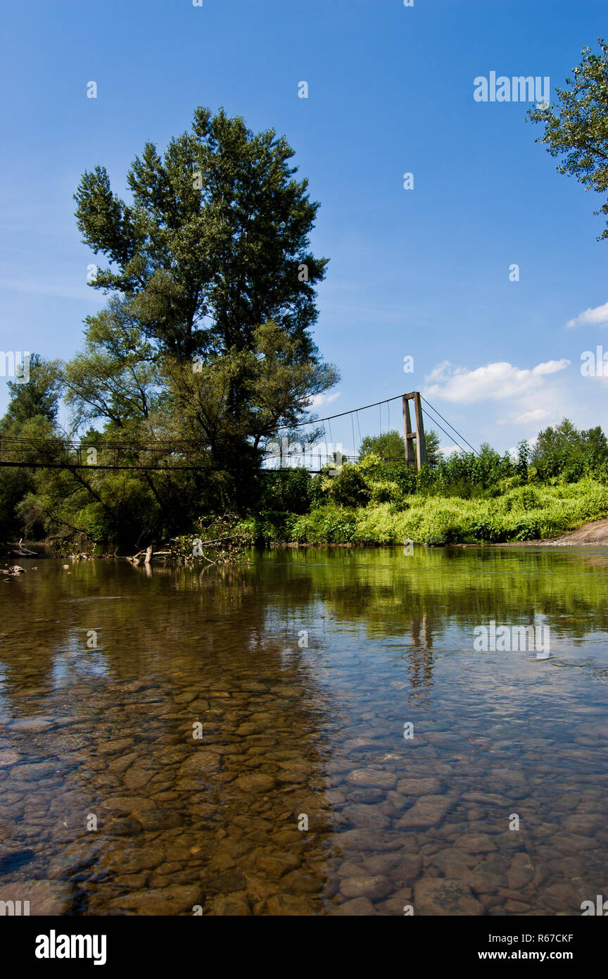 Top view bridge crossing green hi-res stock photography and images - Alamy