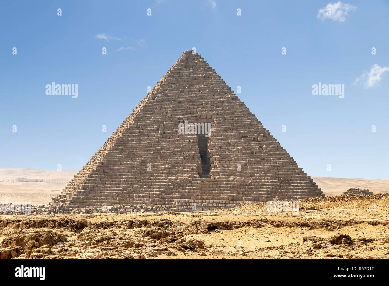 The Pyramid of Menkaure is the smallest of the three main Pyramids of ...
