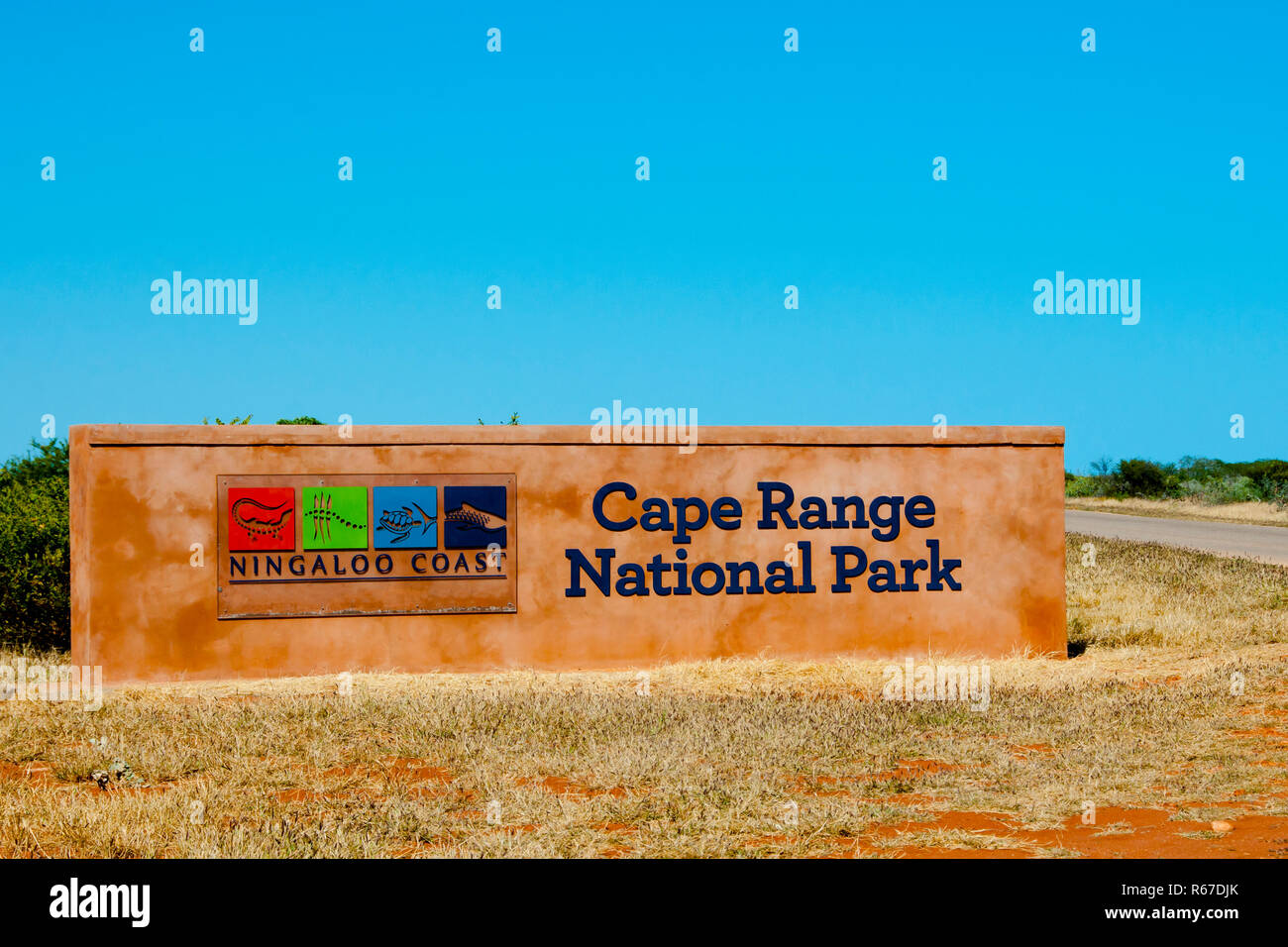 Cape Range National Park Sign - Exmouth - Australia Stock Photo - Alamy