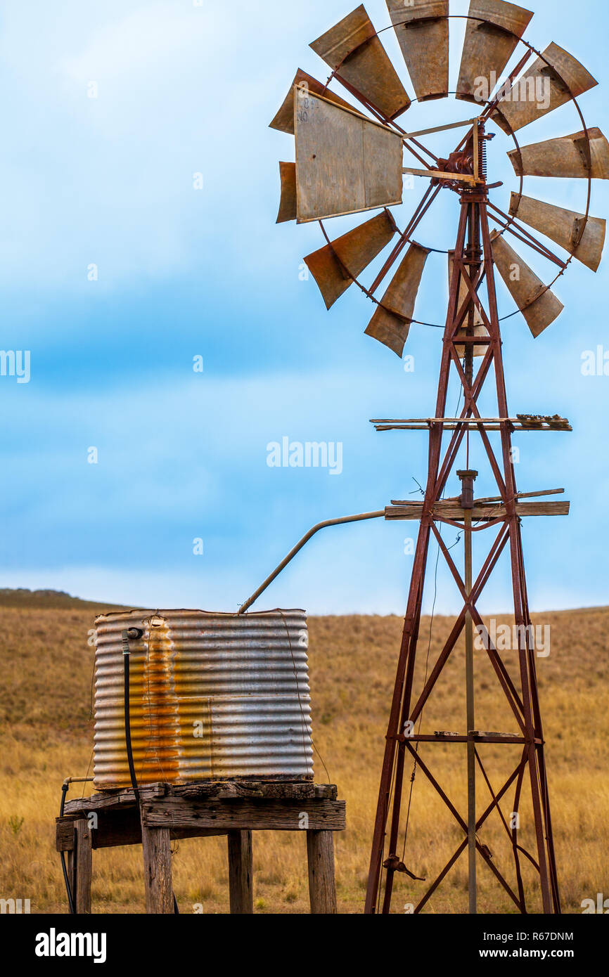 texas wheel in the outback at tumut new south wales australia Stock ...