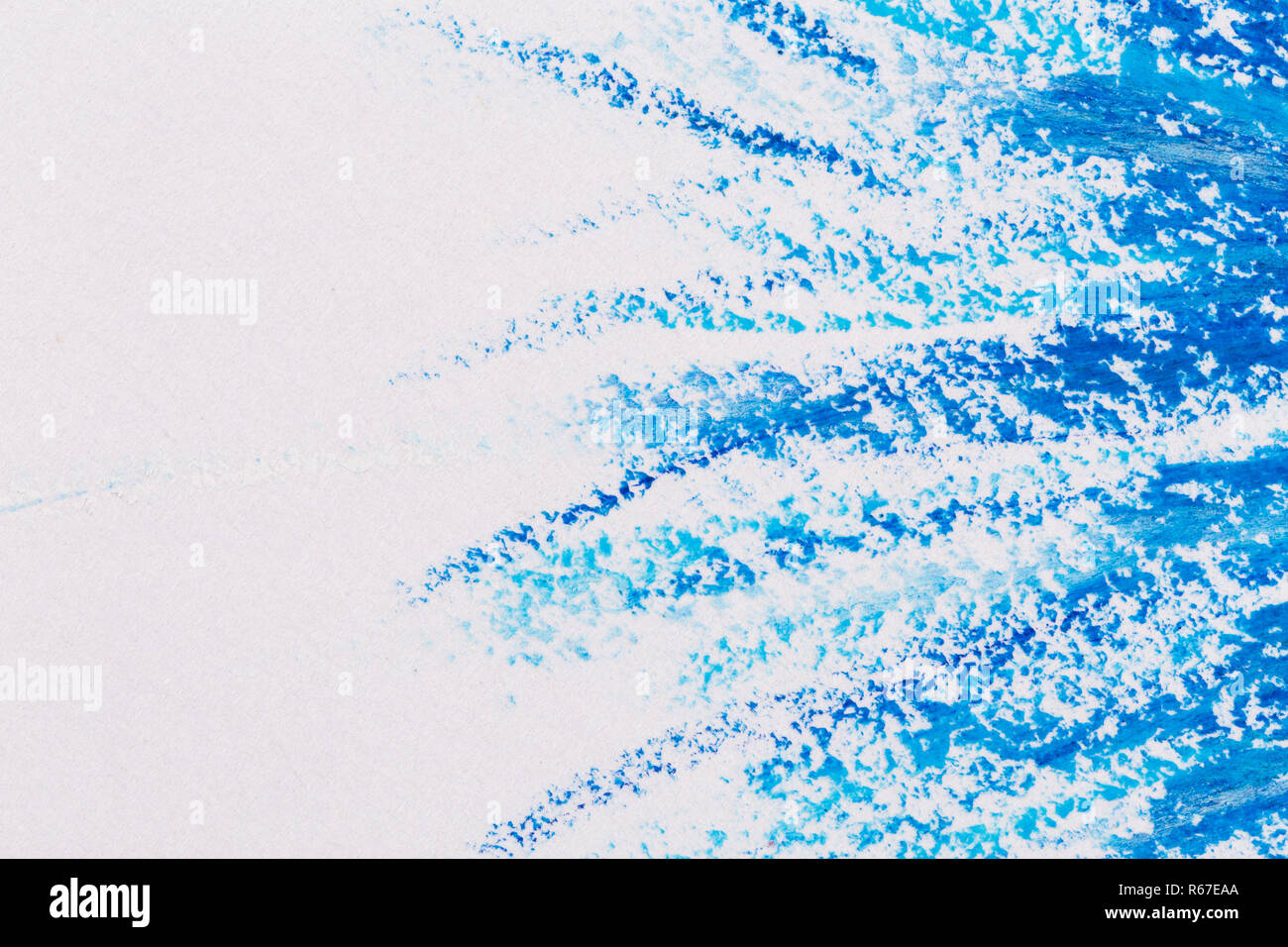 crayons blue frame Stock Photo - Alamy