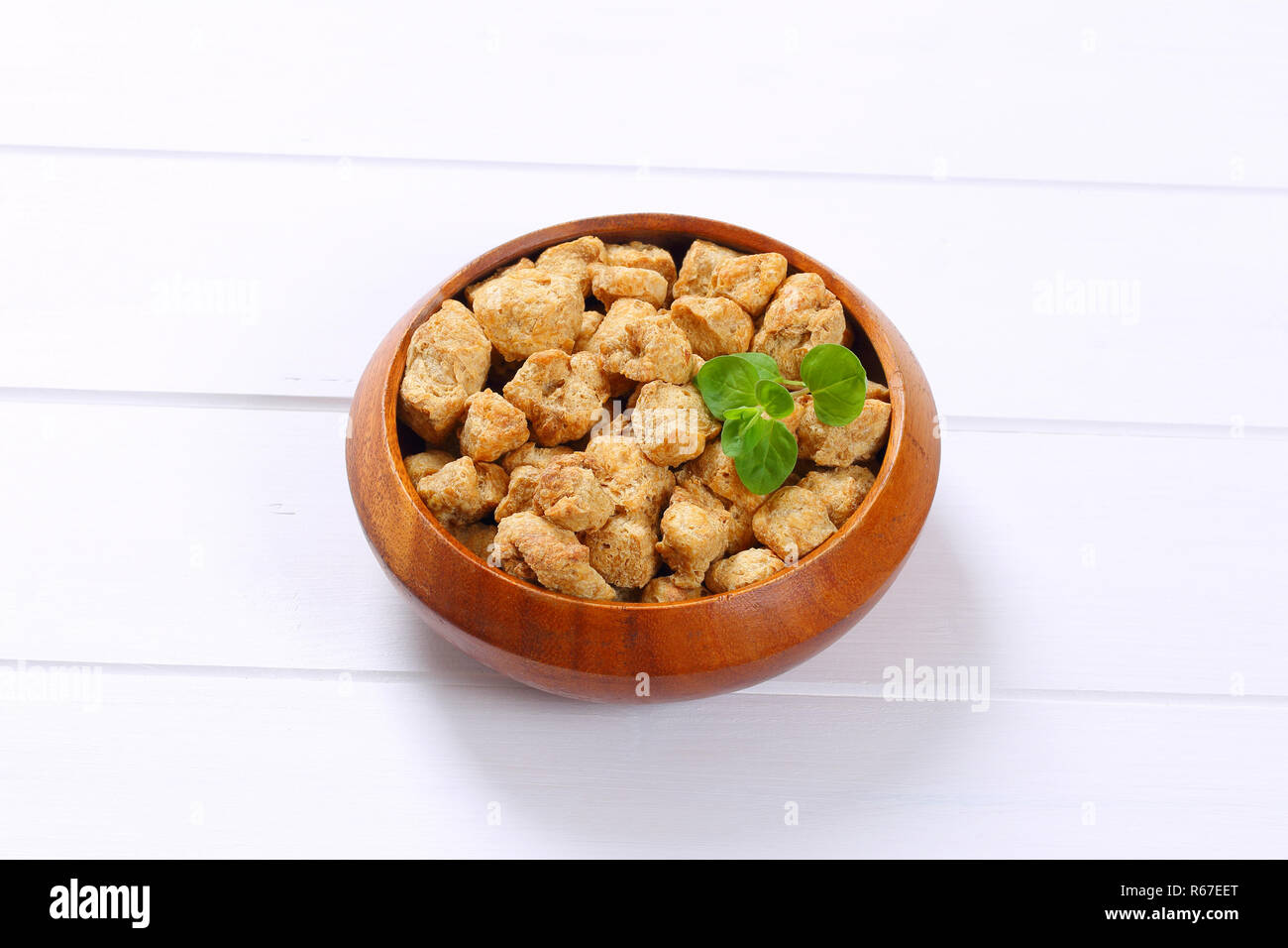 cubes of soy meat Stock Photo - Alamy