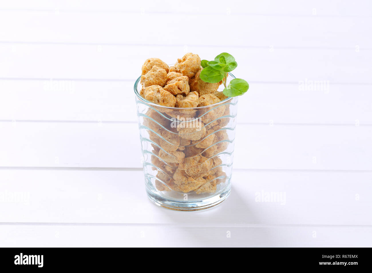 cubes of soy meat Stock Photo - Alamy