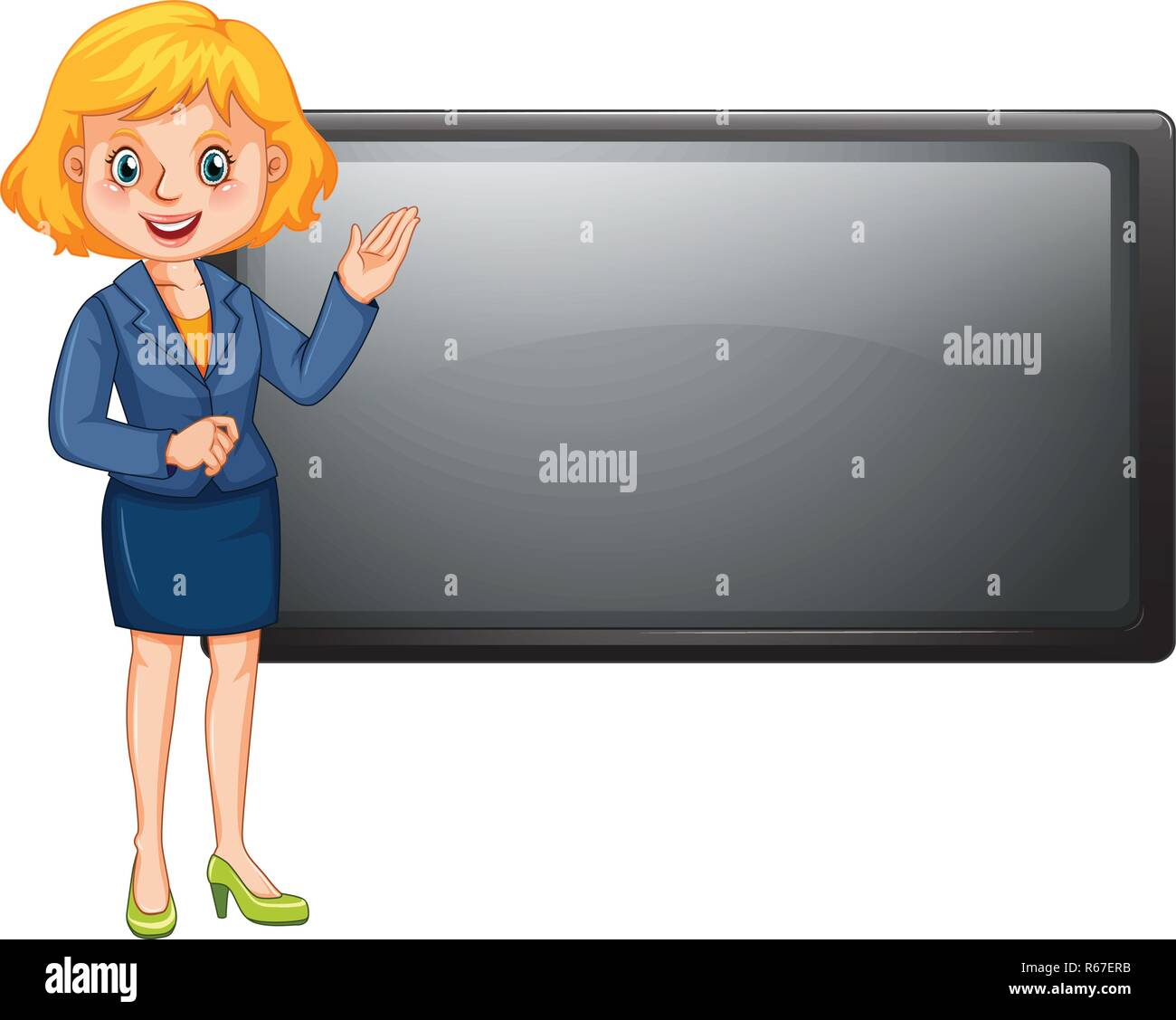 A woman present banner illustration Stock Vector Image & Art - Alamy