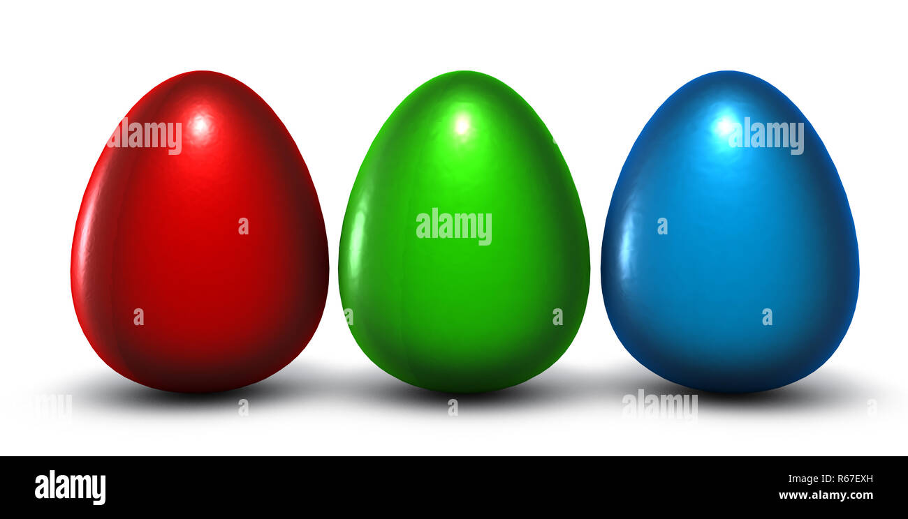 rgb easter eggs Stock Photo - Alamy