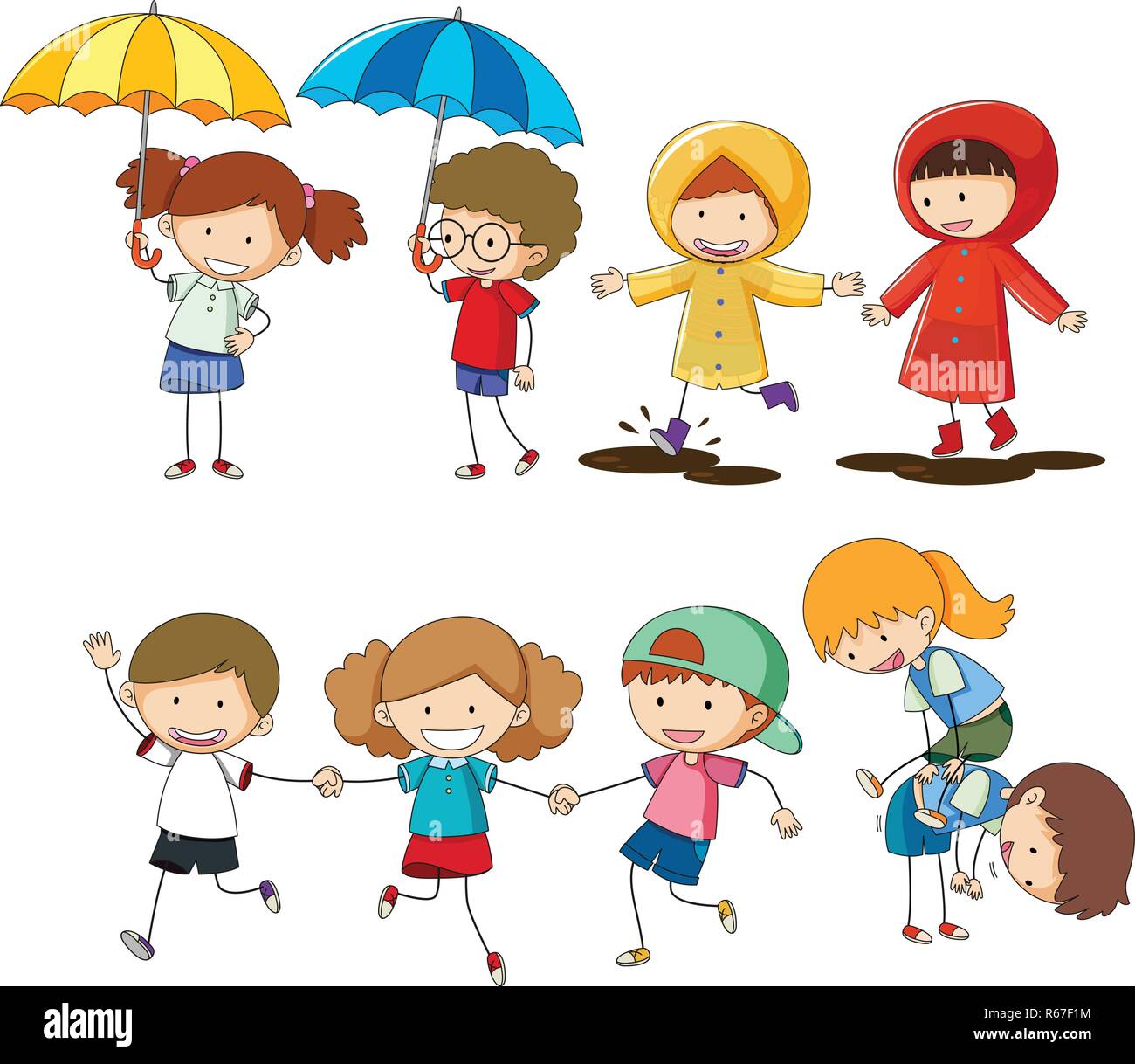 Set of children activity illustration Stock Vector Image & Art - Alamy