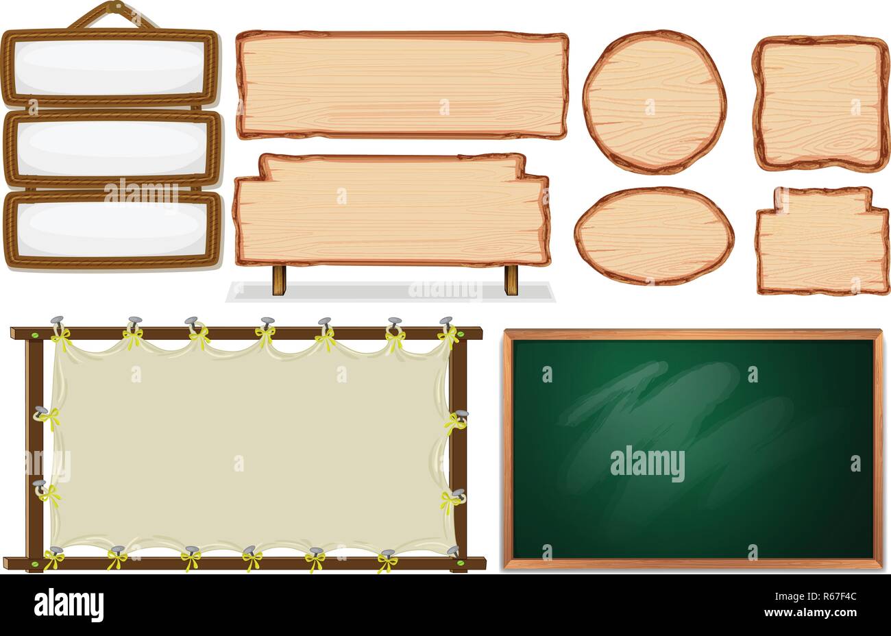 Set of empty board illustration Stock Vector Image & Art - Alamy