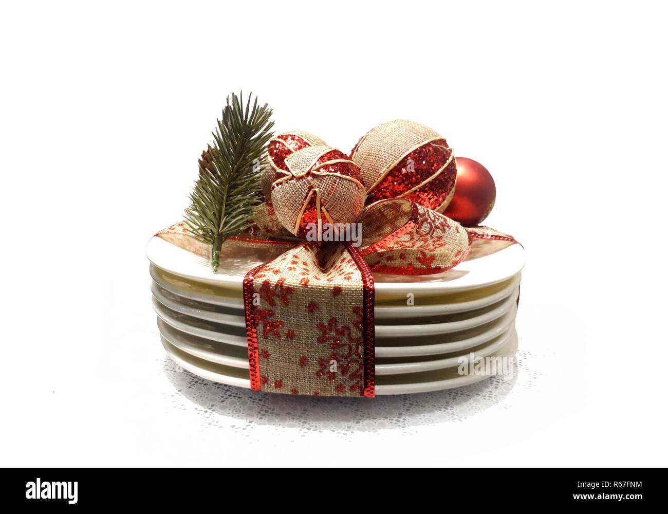 Table setting christmas Cut Out Stock Images & Pictures - Alamy