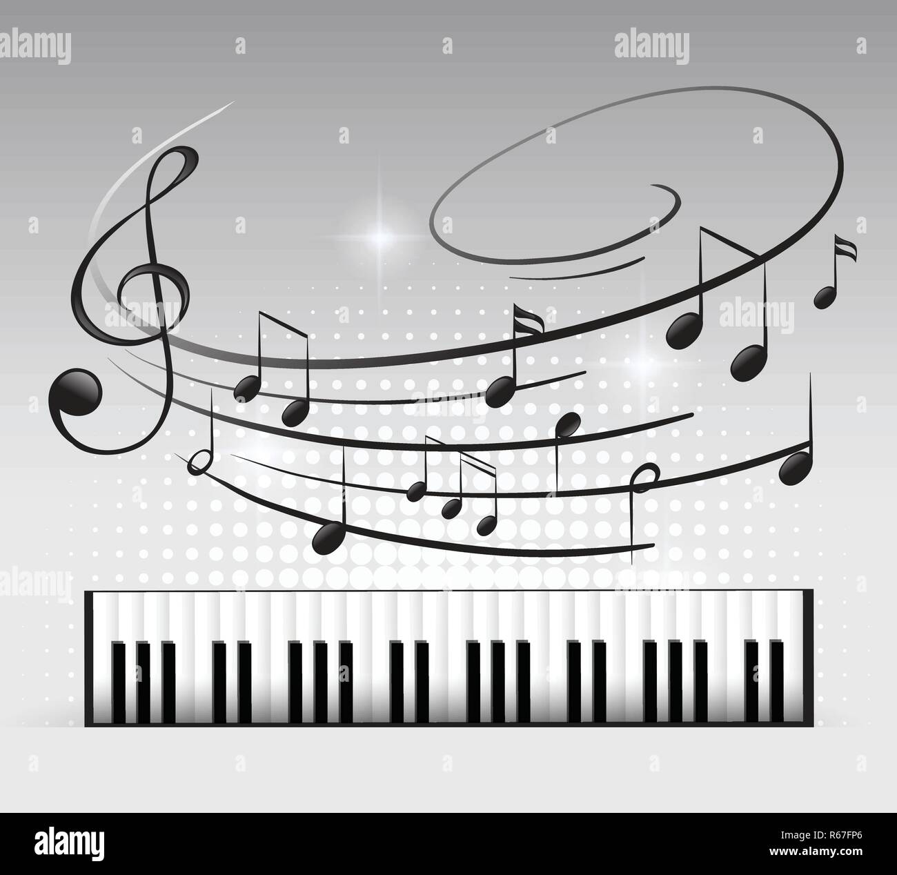 Keyboard notes Stock Vector Images - Alamy