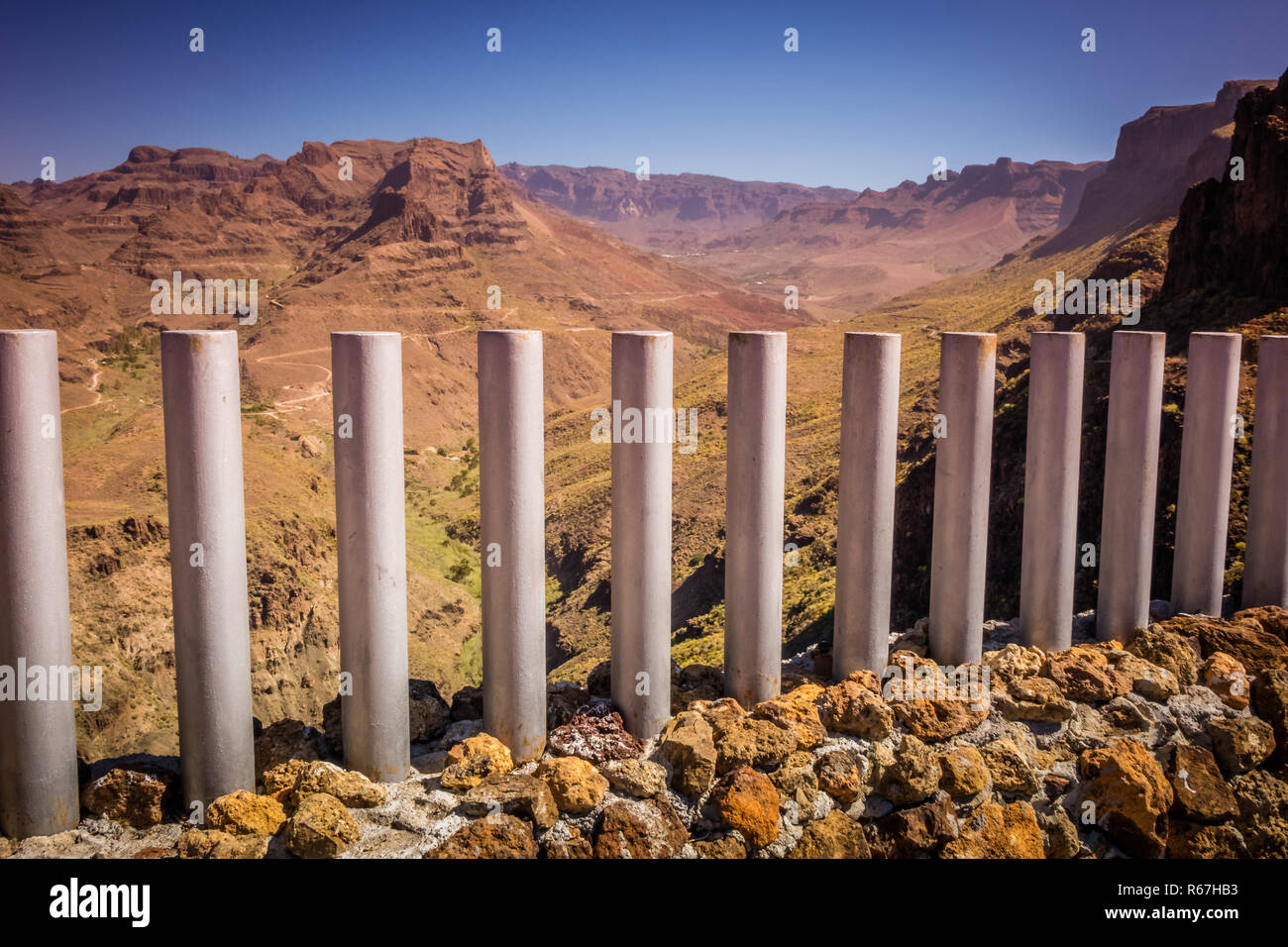 Scenic viewpoint in Gran Canaria Stock Photo - Alamy