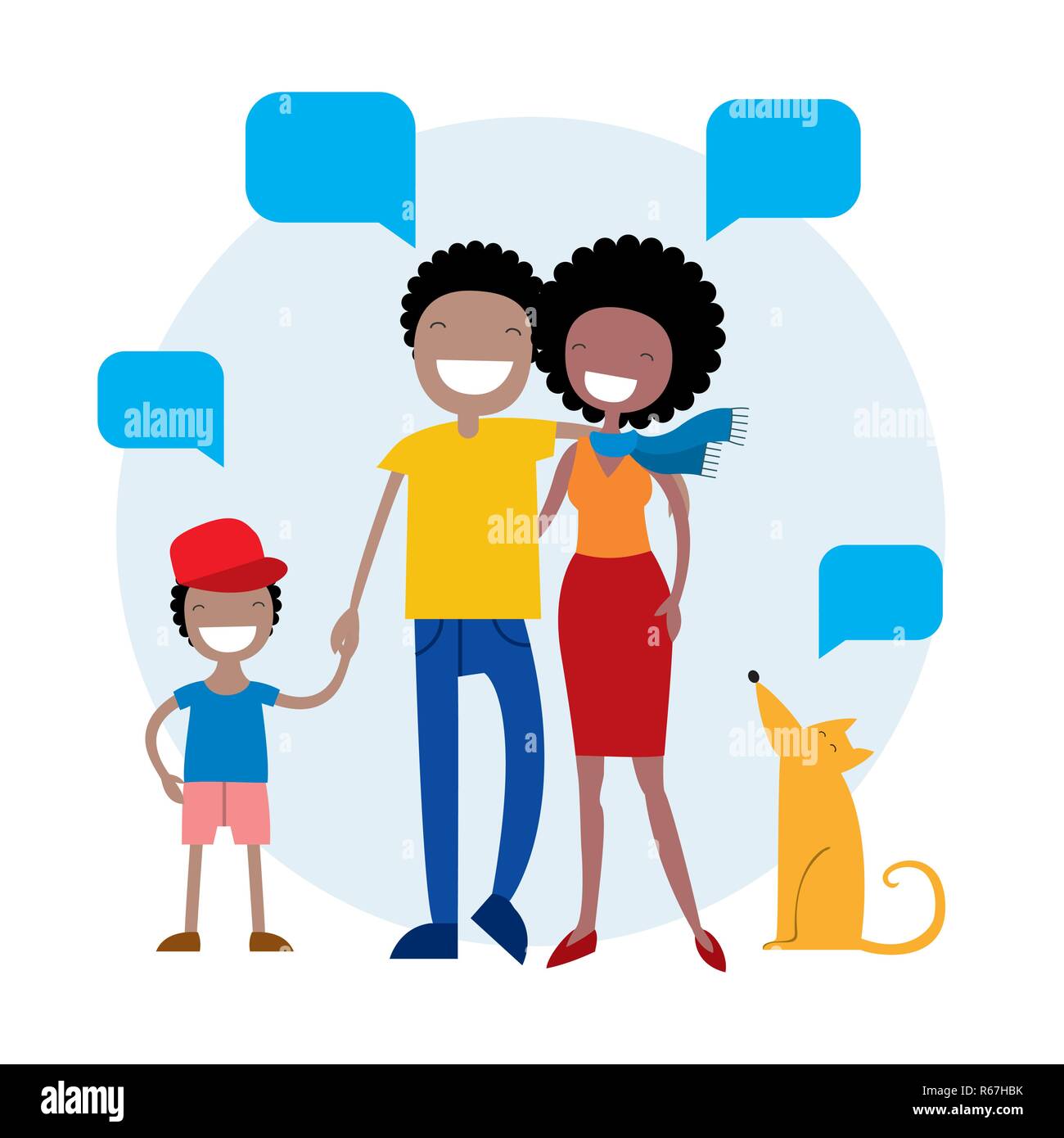 African American Family Pictures Clip Art