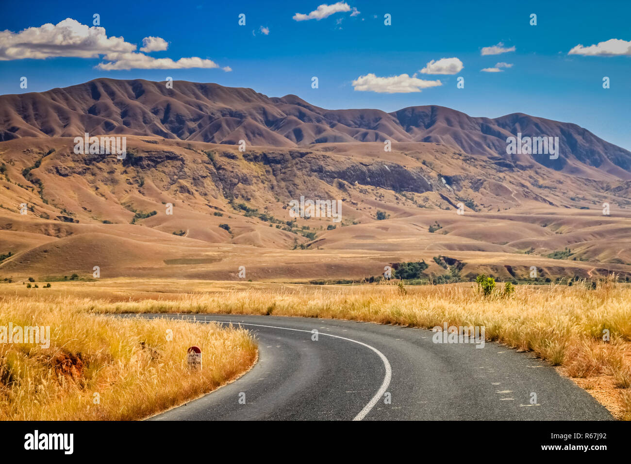 Road through Madagascar Stock Photo - Alamy