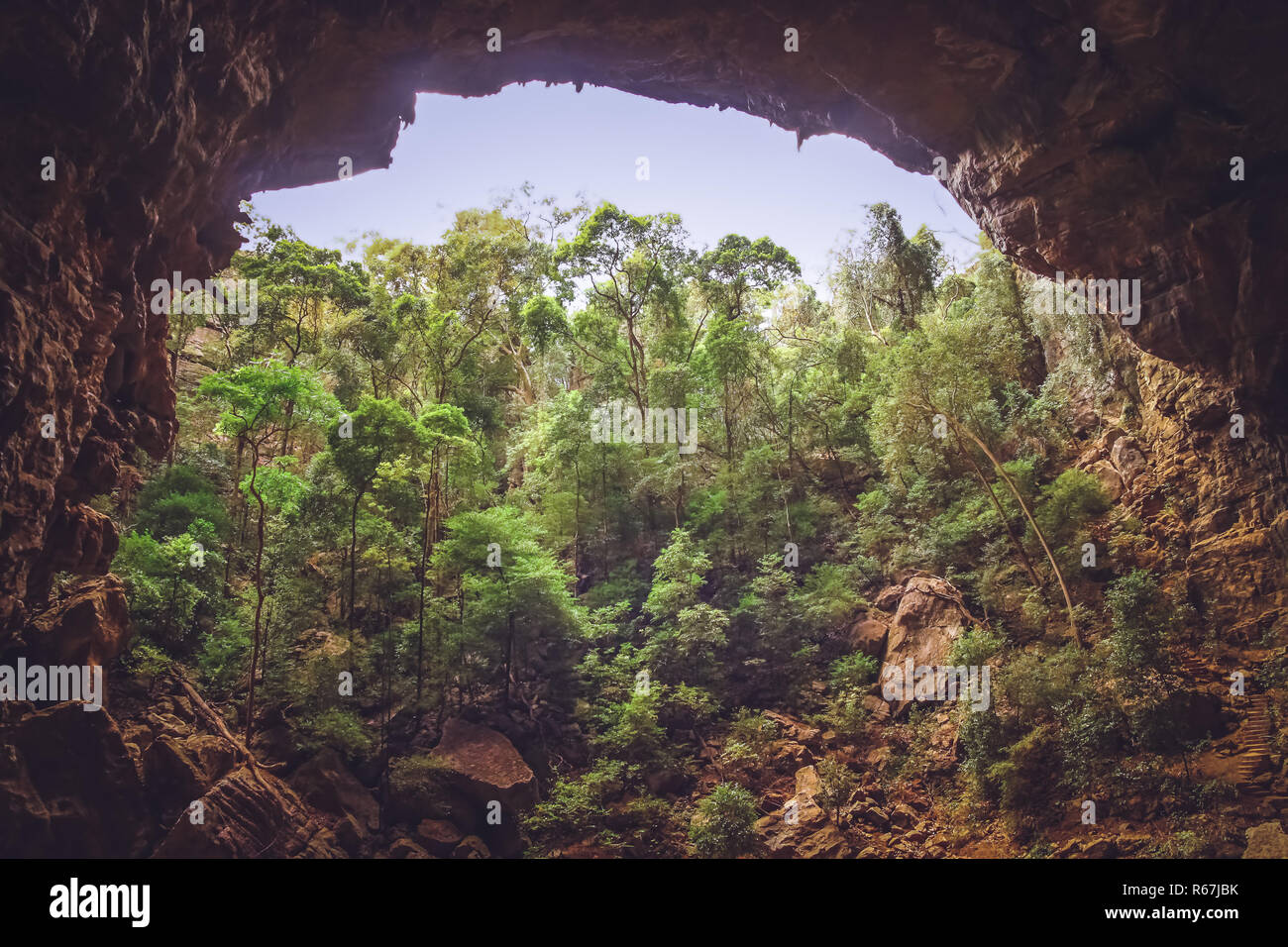 Entrance to the Bat Cave Stock Photo - Alamy