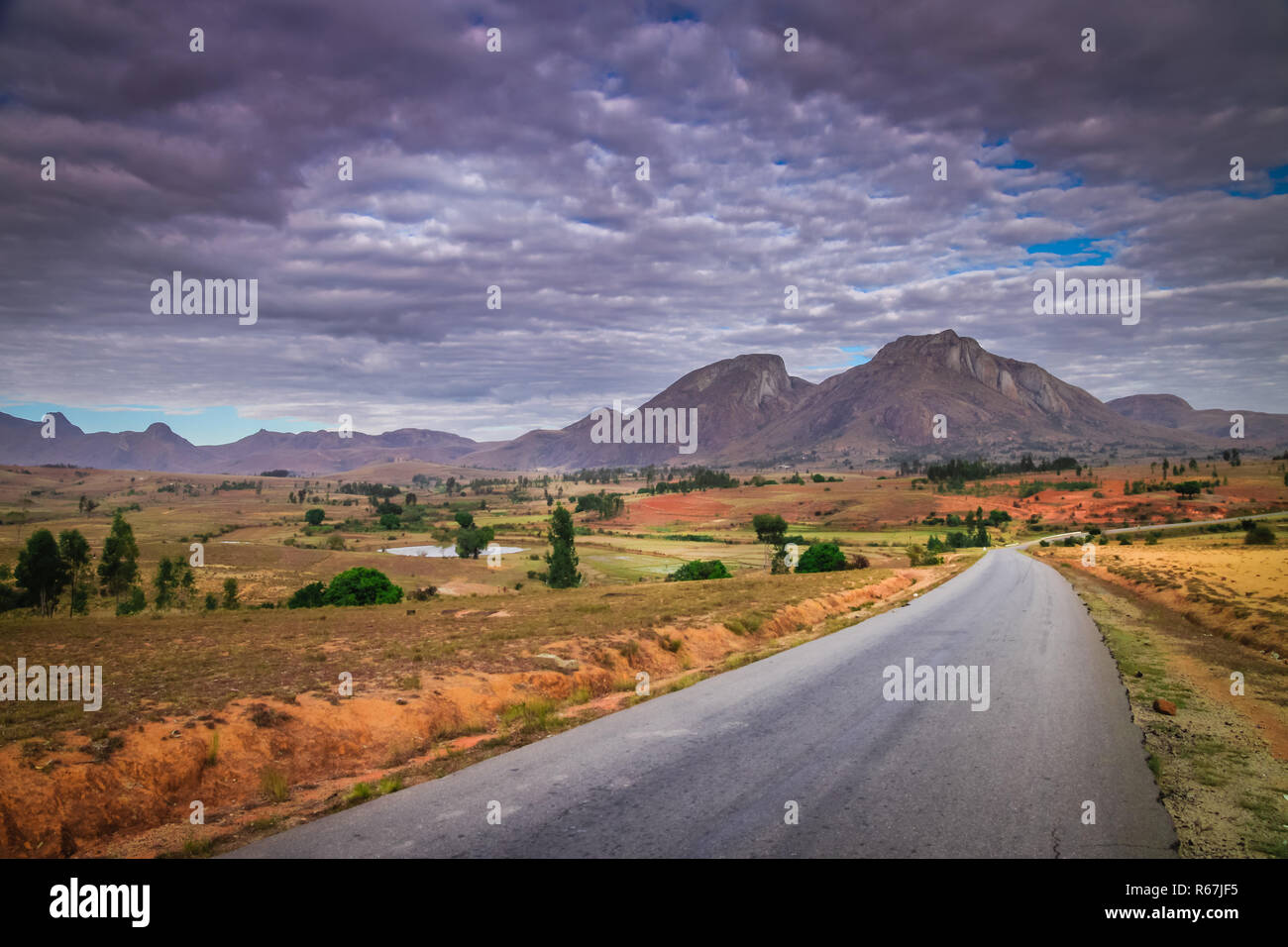 Road through Madagascar Stock Photo - Alamy
