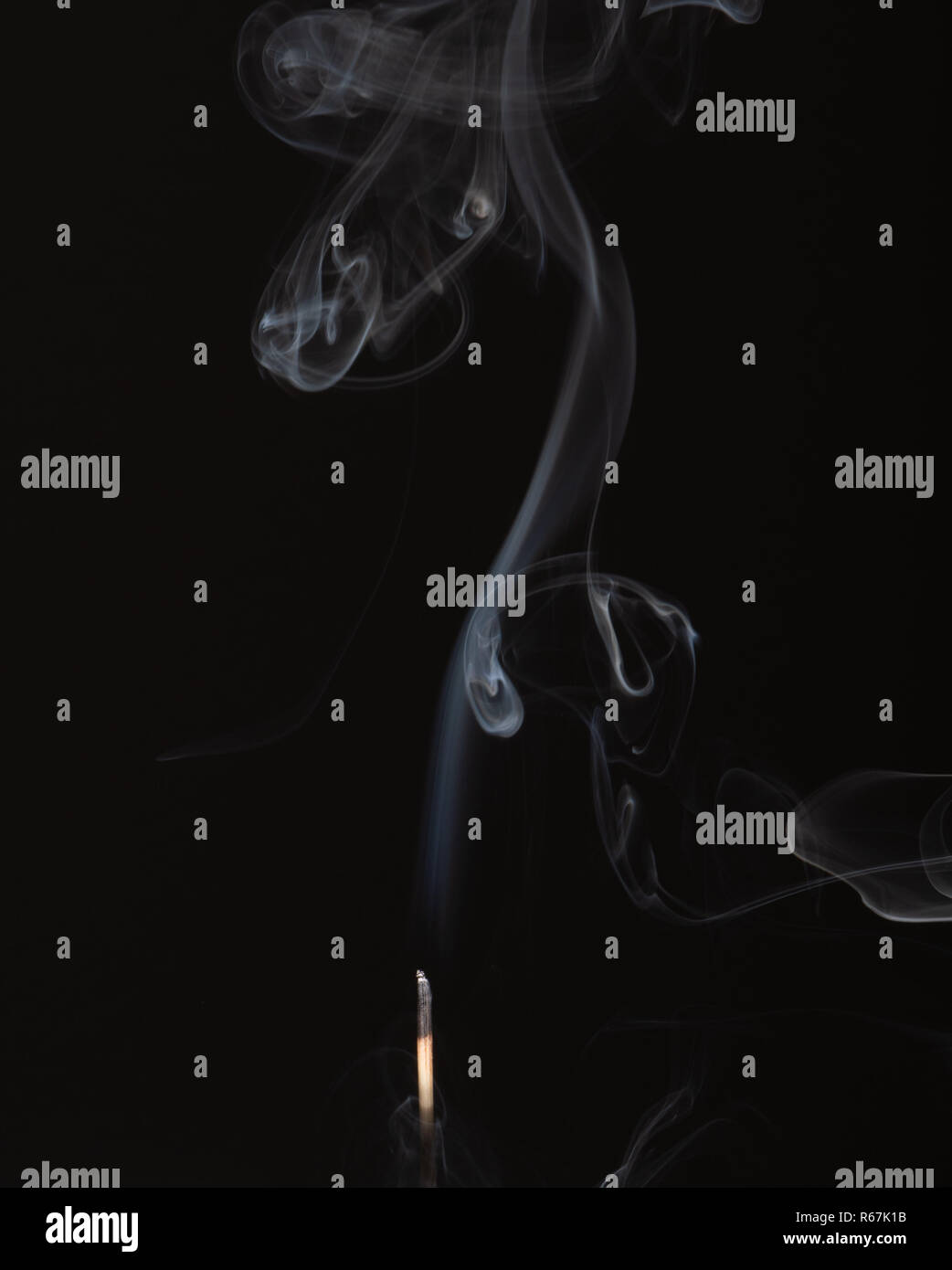 burning match that produce a lot of smoke Stock Photo - Alamy
