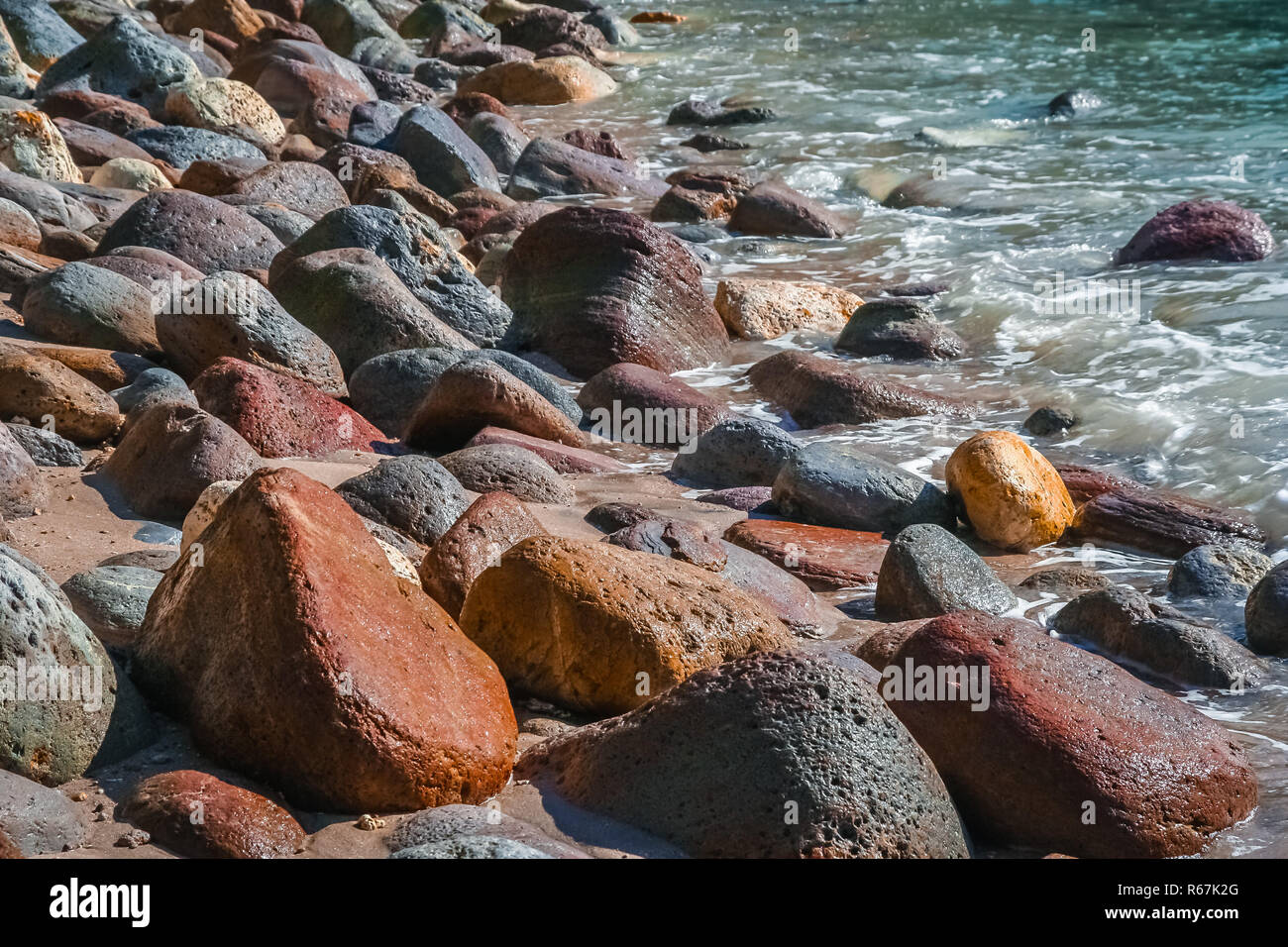 Stones on the beach Stock Photo - Alamy