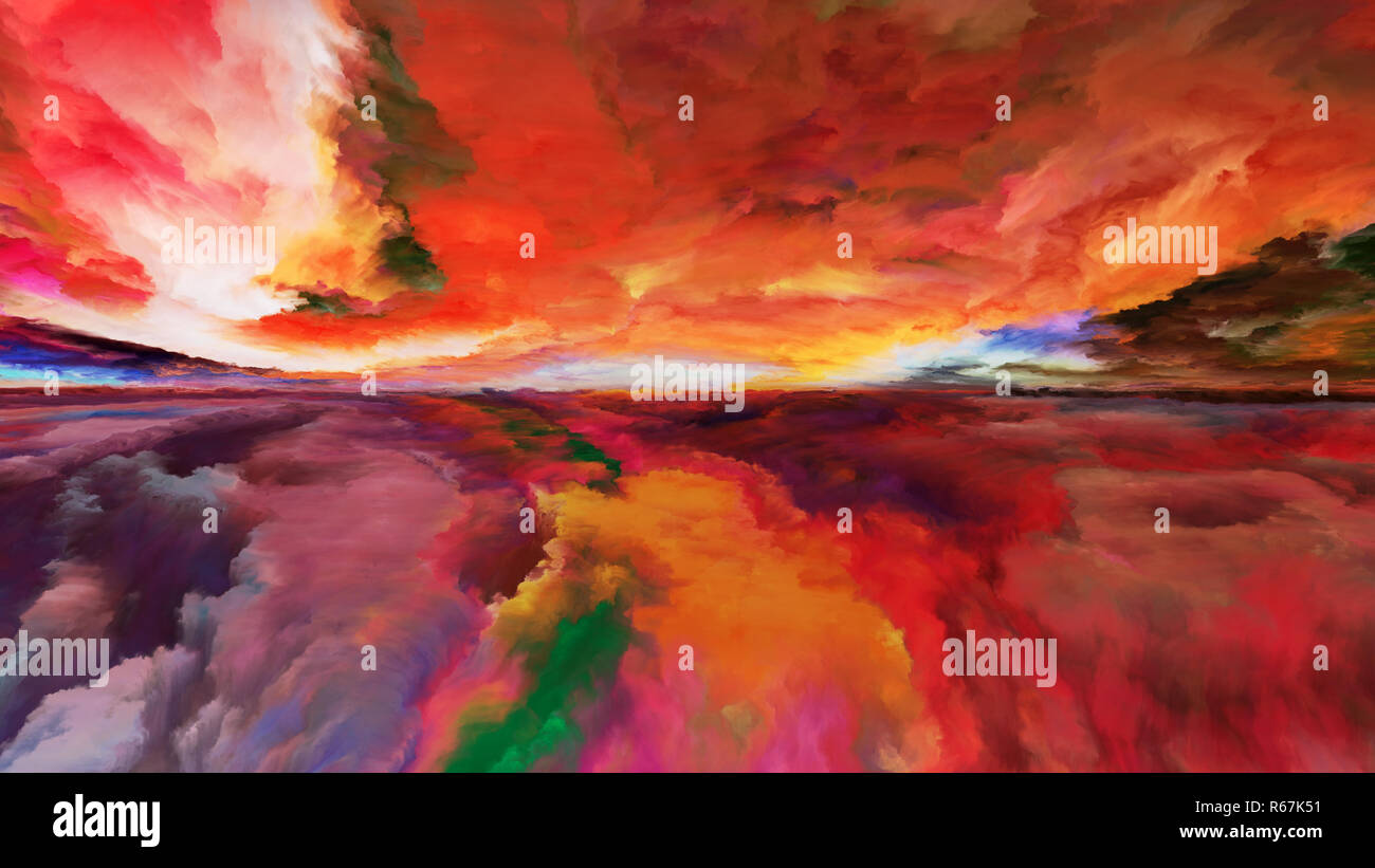 Illusion of Abstract Landscape Stock Photo - Alamy