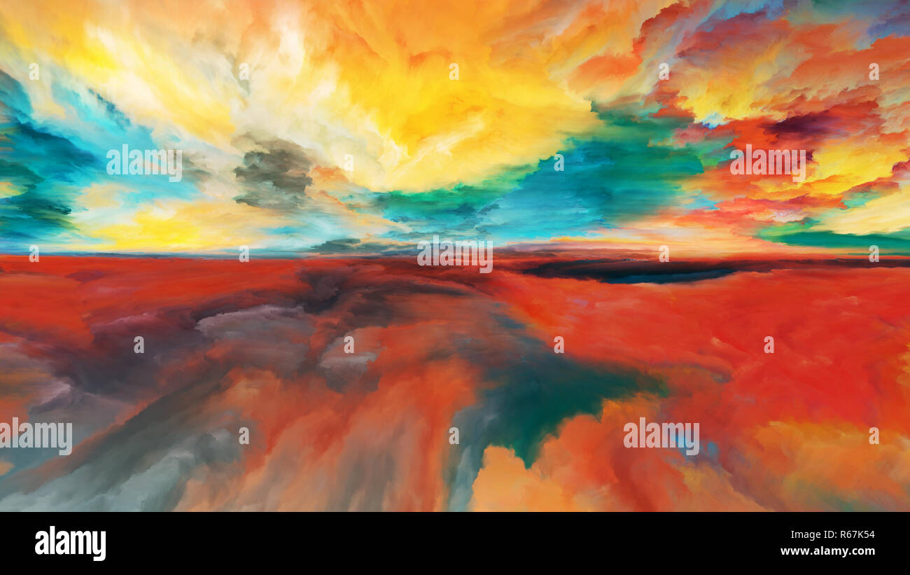 Illusion of Abstract Landscape Stock Photo - Alamy