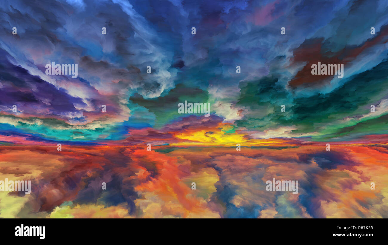 Illusion of Abstract Landscape Stock Photo - Alamy