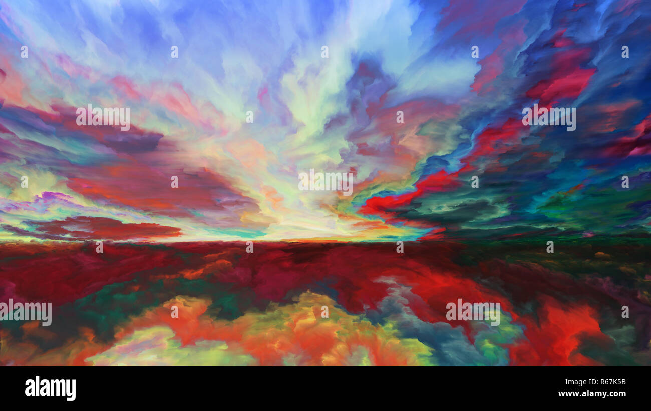 Vision of Abstract Landscape Stock Photo - Alamy