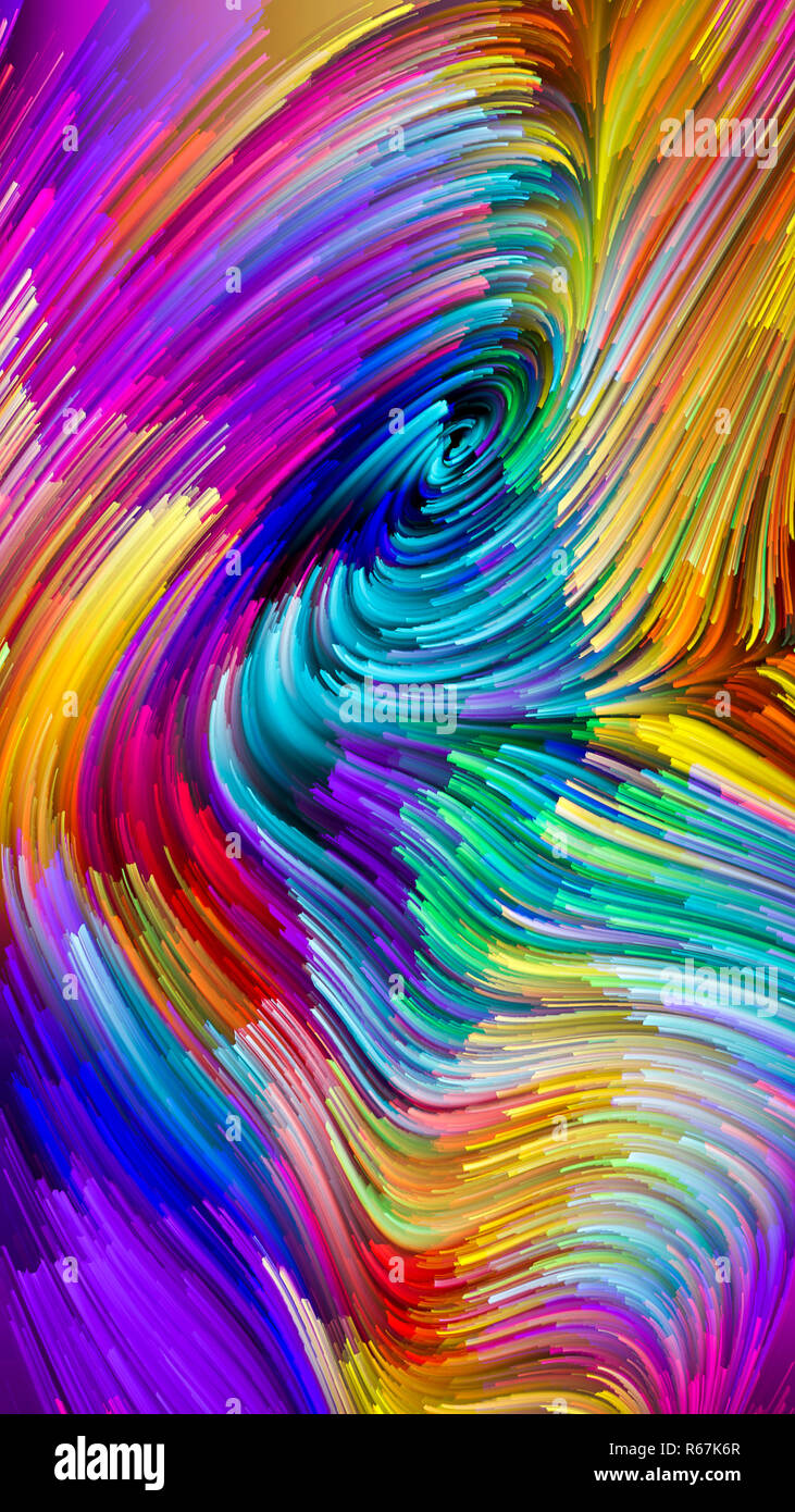Digital Life of Liquid Color Stock Photo - Alamy