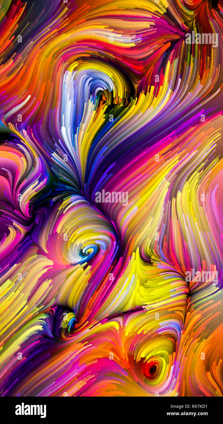 The Escape of Liquid Color Stock Photo - Alamy