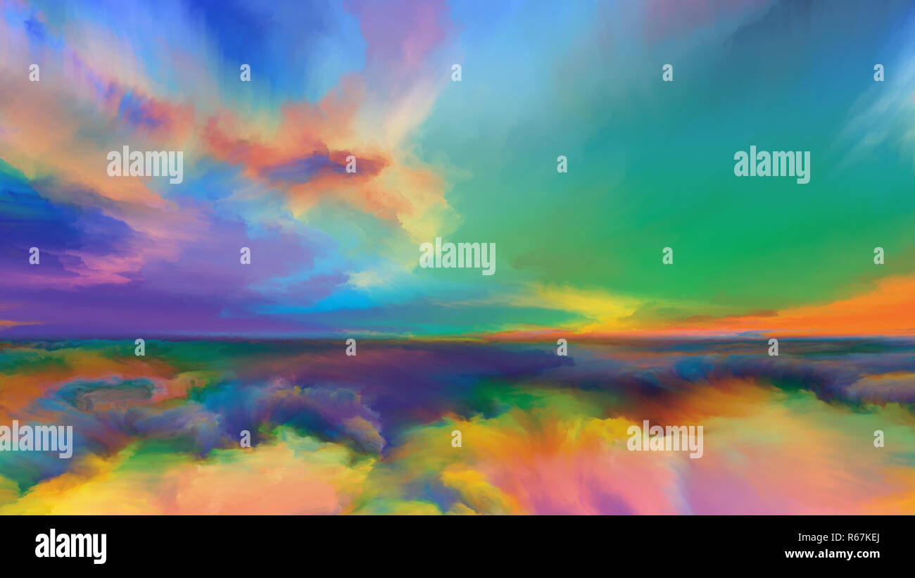 Energy of Abstract Landscape Stock Photo - Alamy