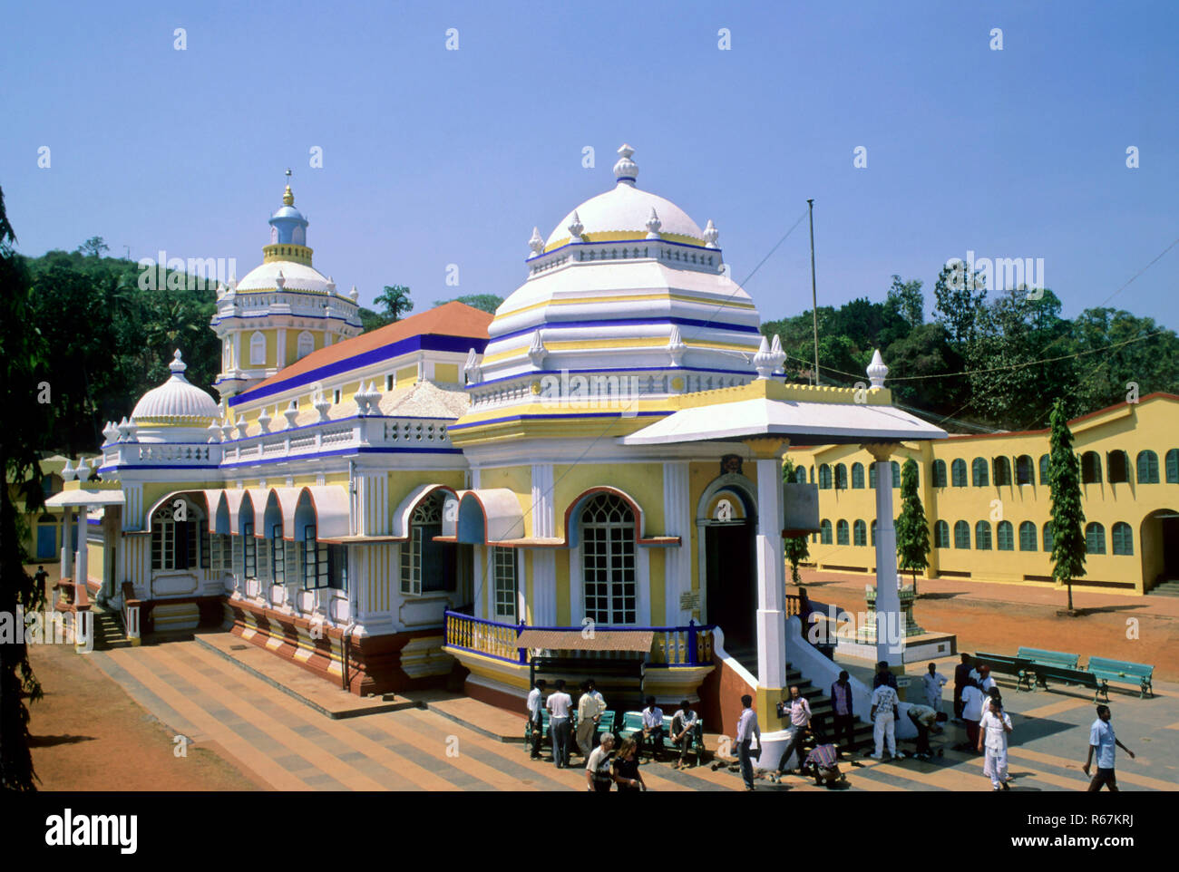 Shree Mangesh Temple, Goa, India Stock Photo - Alamy