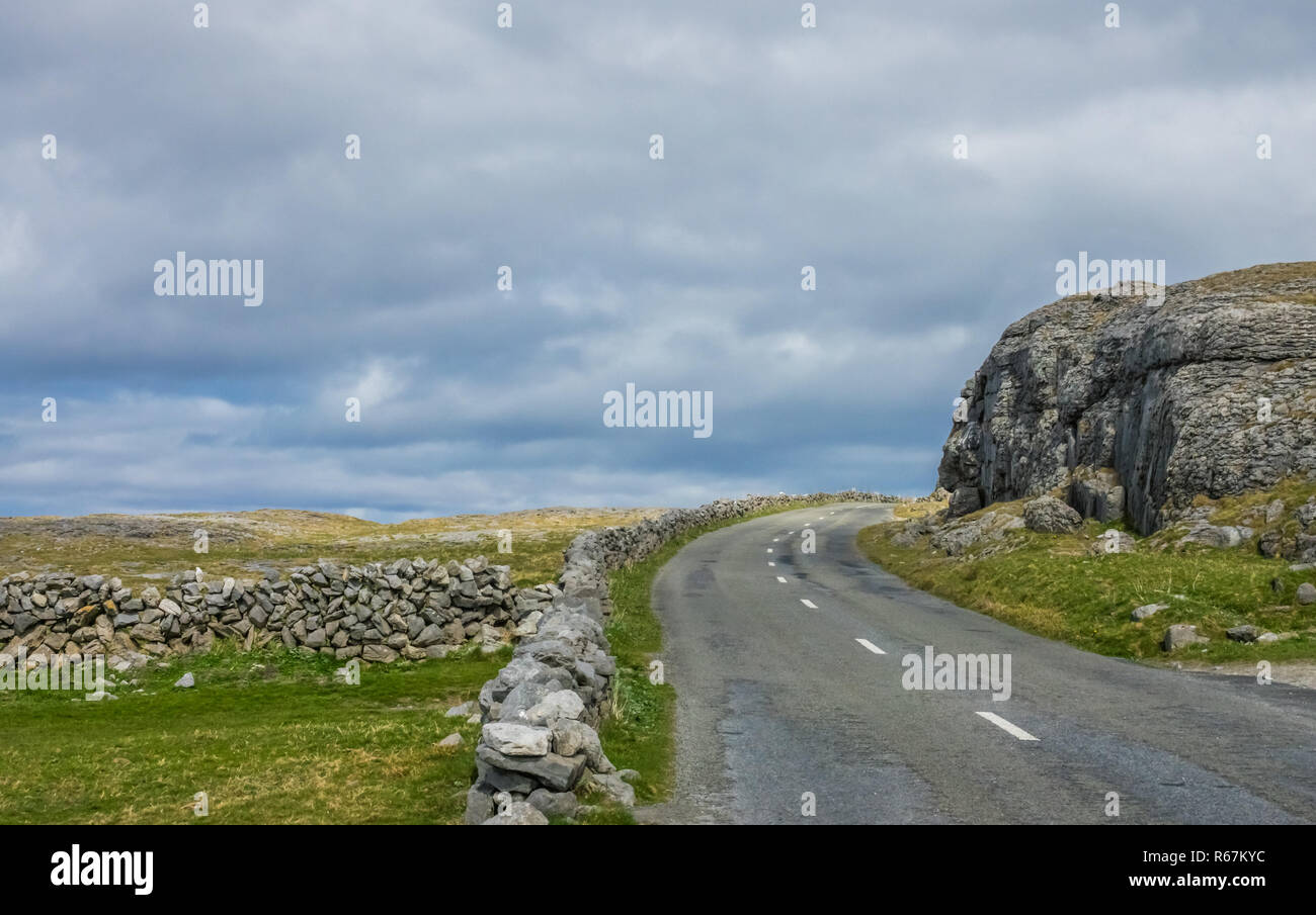 Road through the irish countryside Stock Photo - Alamy