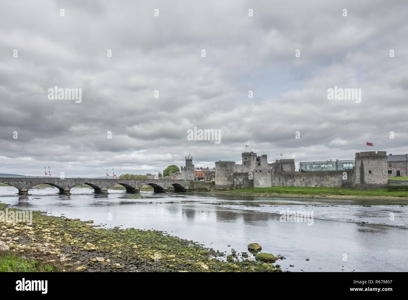 King Johns Castle in Limerick Stock Photo - Alamy