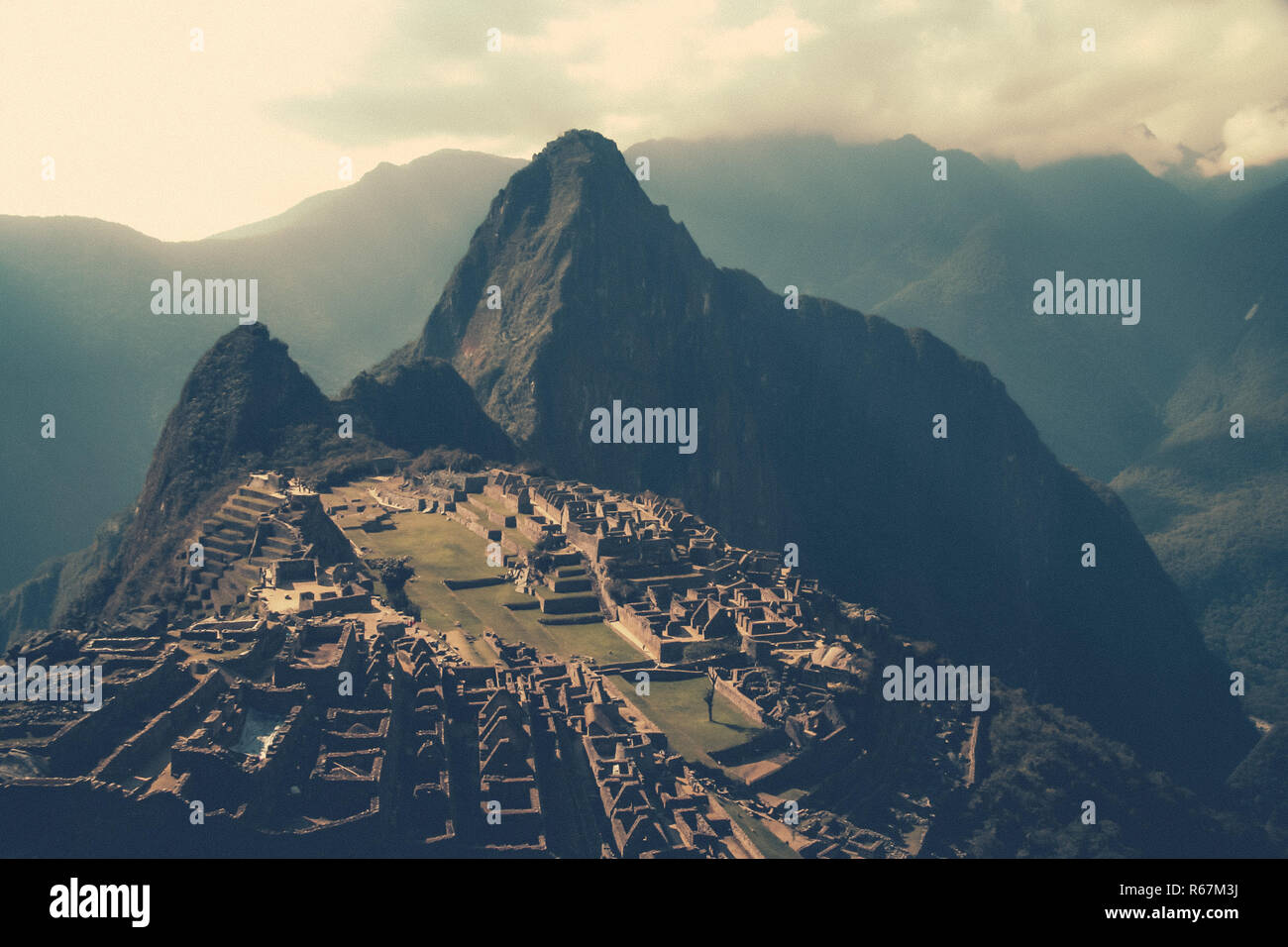 Ancient inca town of Machu Picchu Stock Photo - Alamy