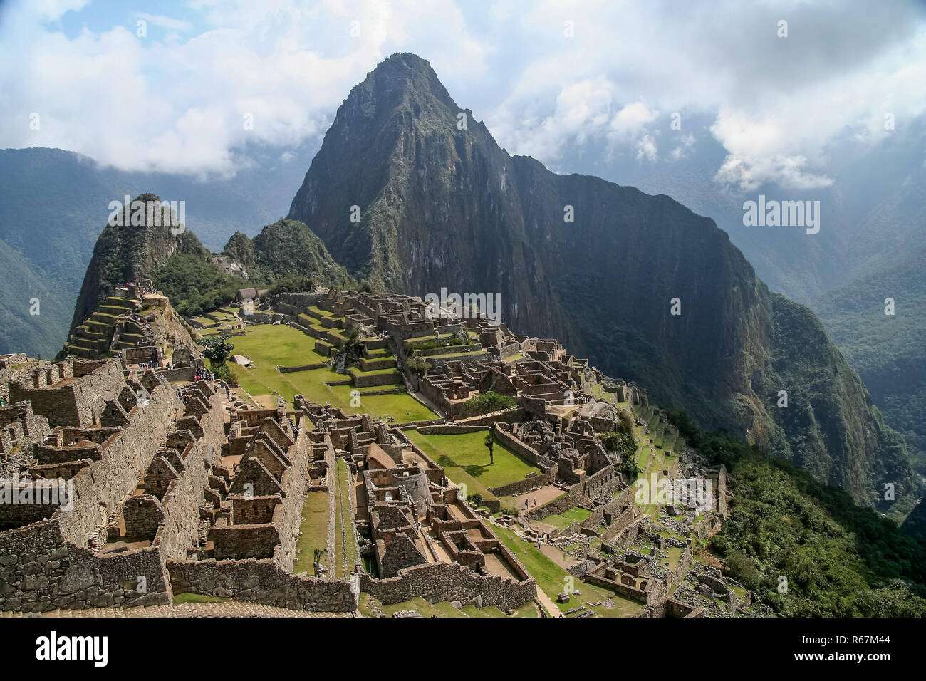 Ancient inca town of Machu Picchu Stock Photo - Alamy