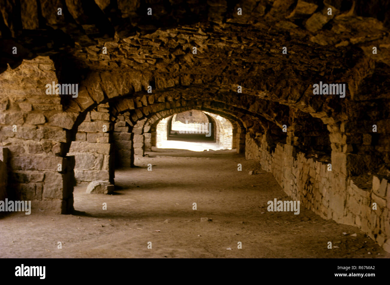 arches of golconda fort, andhra pradesh, india Stock Photo - Alamy