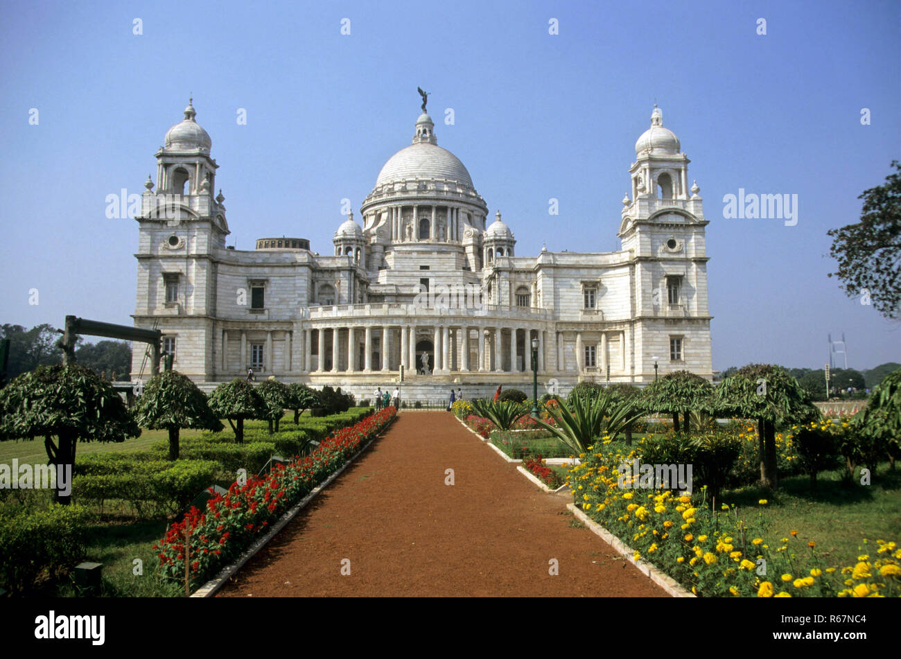 Victoria Memorial Building (1921), Calcutta, West Bengal, India Stock ...