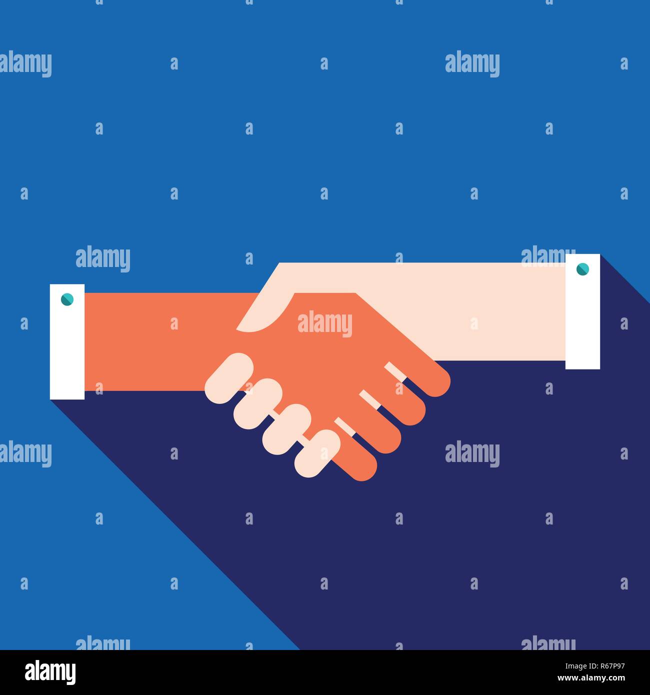 Handshake Partnership Successful business concept Vector illustration ...