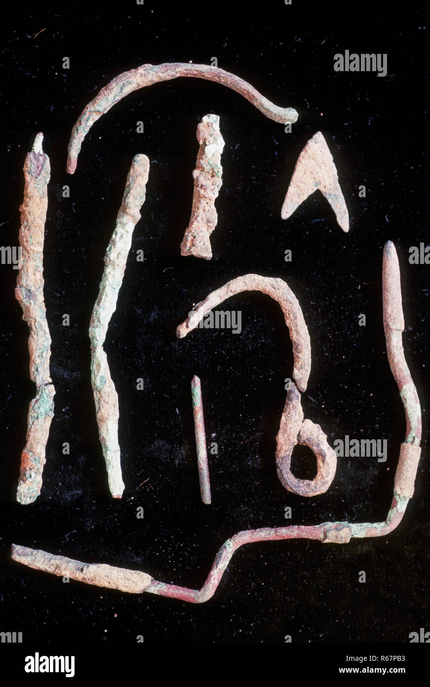 Copper Tools of the Harappans from Haryana, Punjab, India Stock Photo ...
