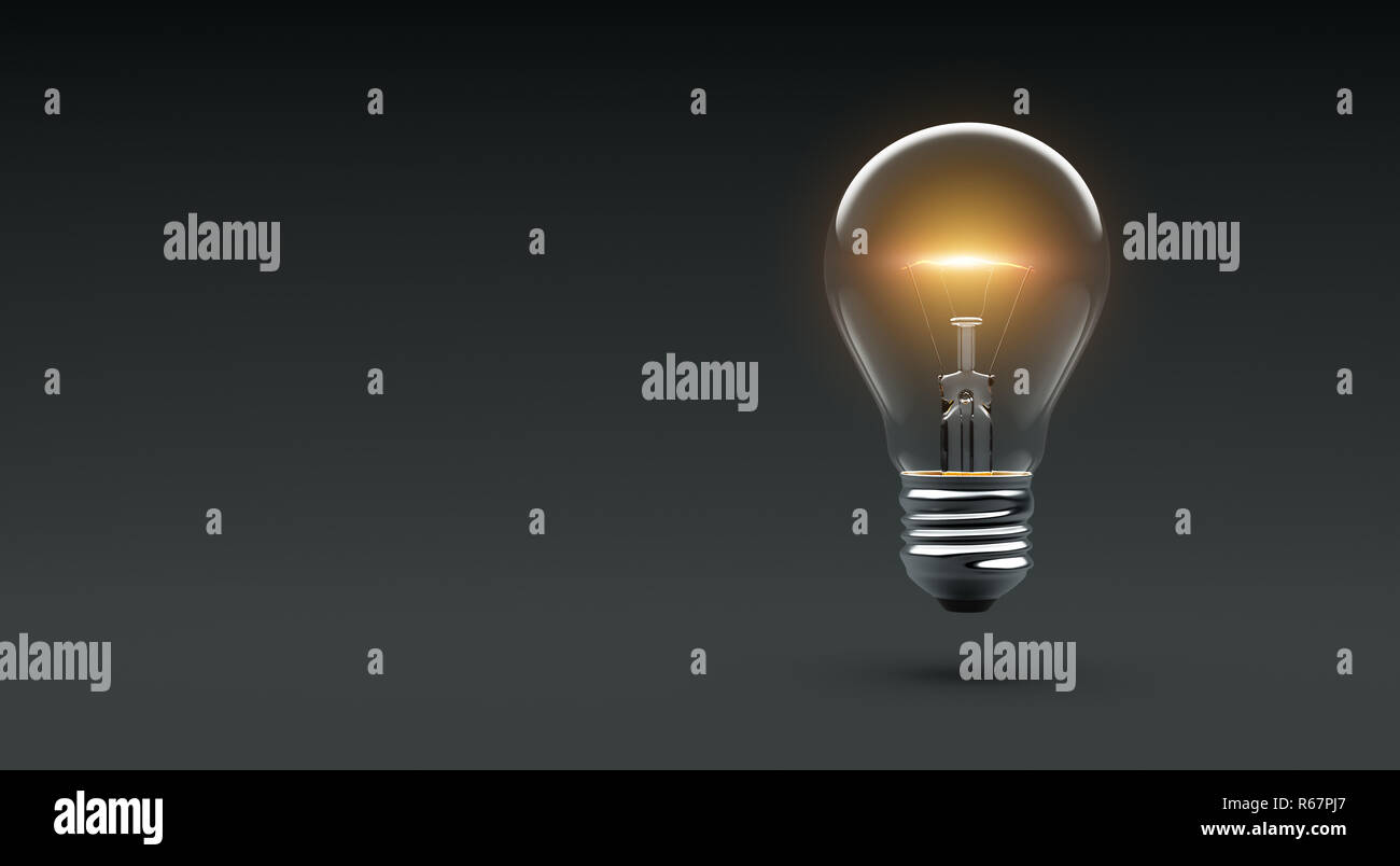 Glowing bulb 3d hi-res stock photography and images - Alamy