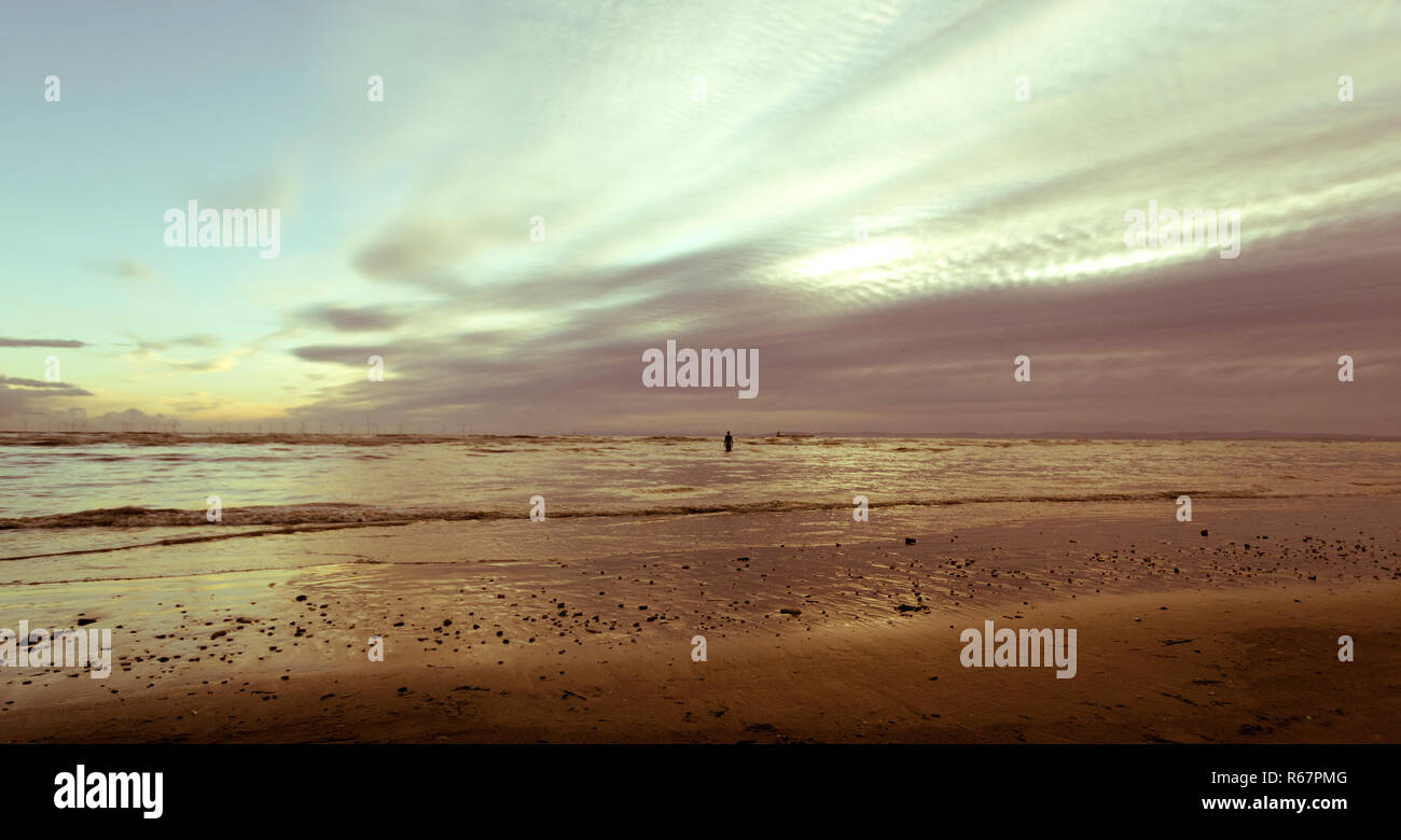 Formby beach statues hi-res stock photography and images - Alamy