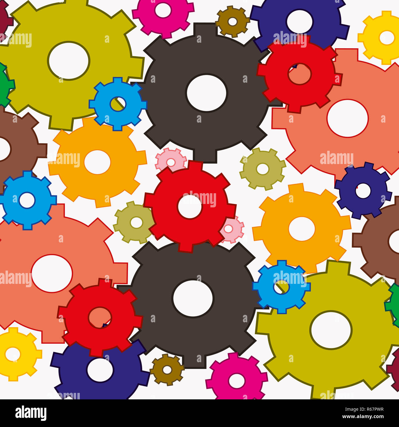 Background from colour gear Stock Photo - Alamy