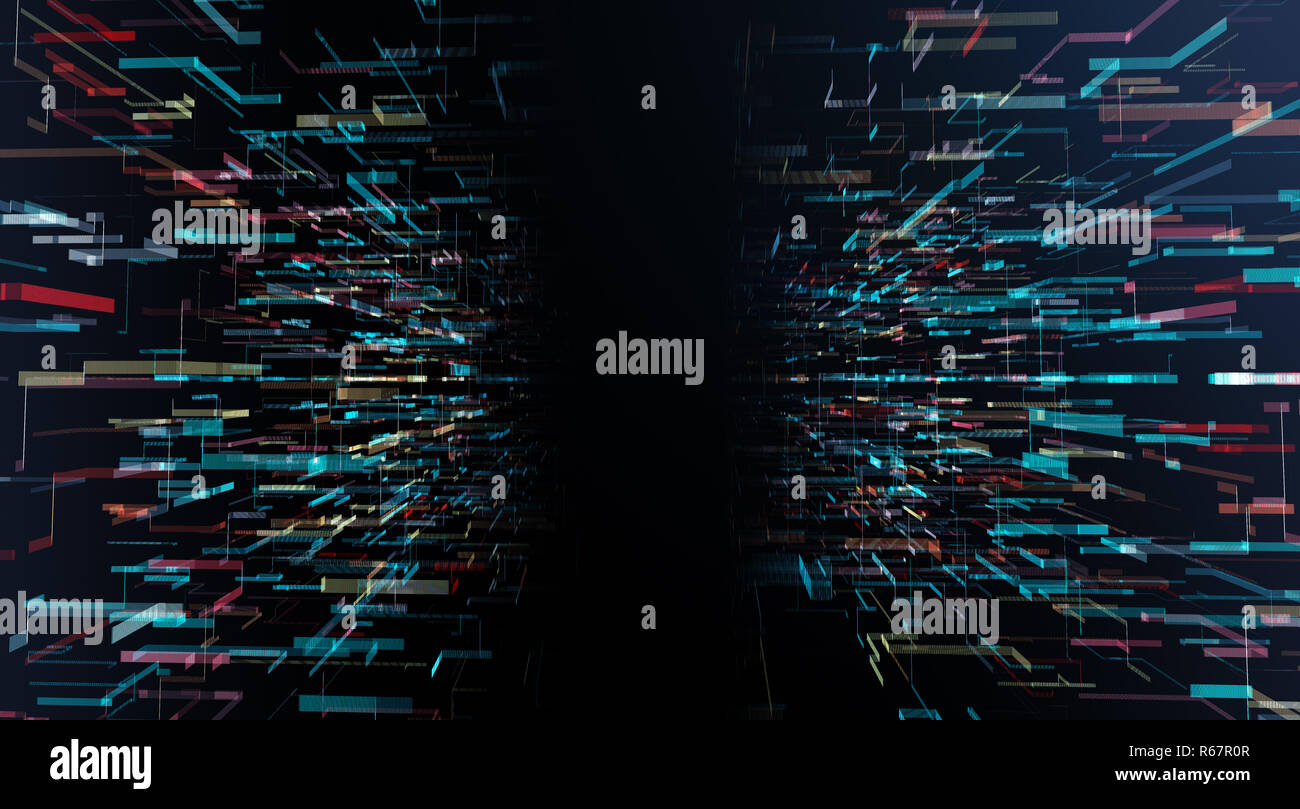 Digital data background - 3D Rendering Stock Photo - Alamy