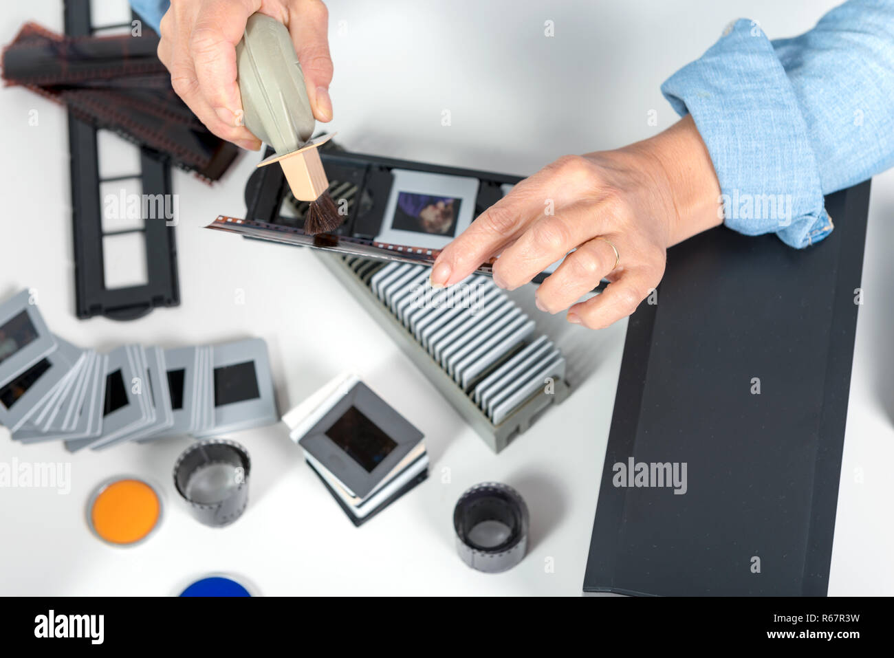 Scan slides and films to transform into digital data Stock Photo - Alamy