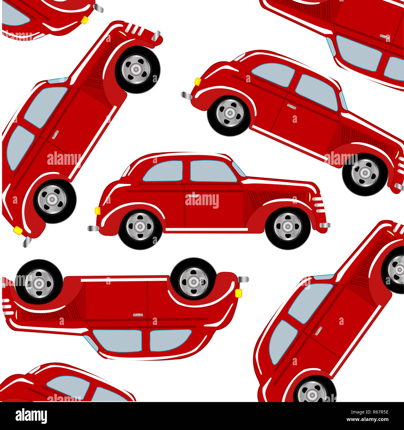 Red car pattern Stock Photo - Alamy