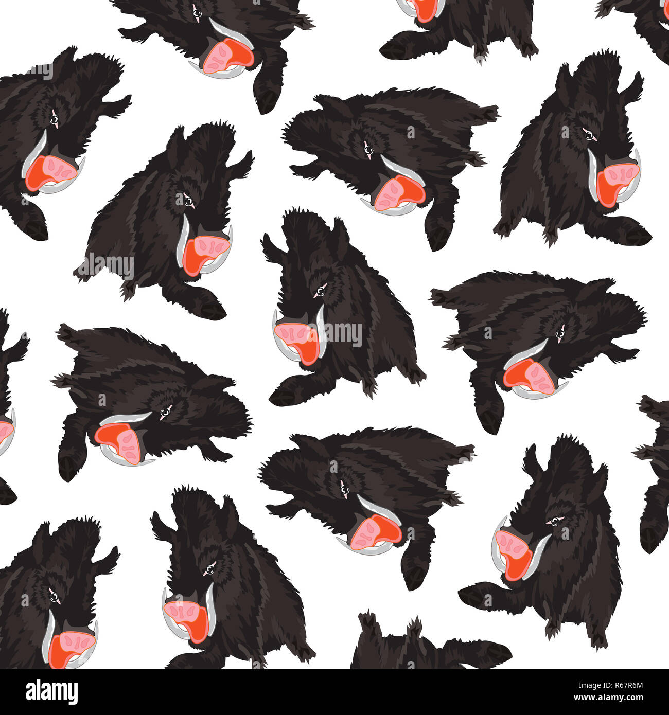 Animal wild boar pattern Stock Photo - Alamy